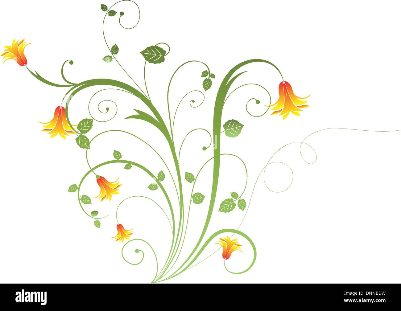 Decorative floral design Stock Vector Image & Art - Alamy