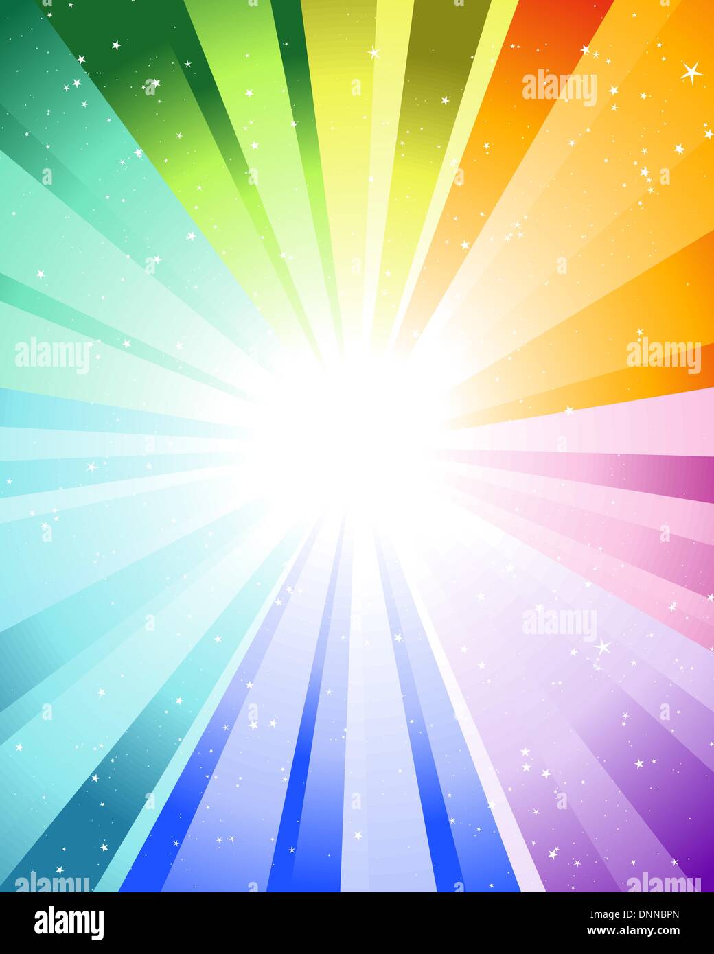 Festive rays with many stars. Vector illustration Stock Vector Image ...