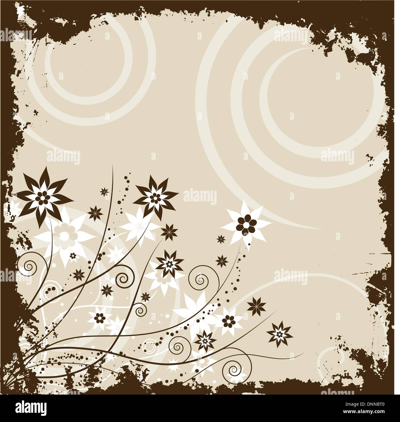 Floral grunge background Stock Vector Image & Art - Alamy