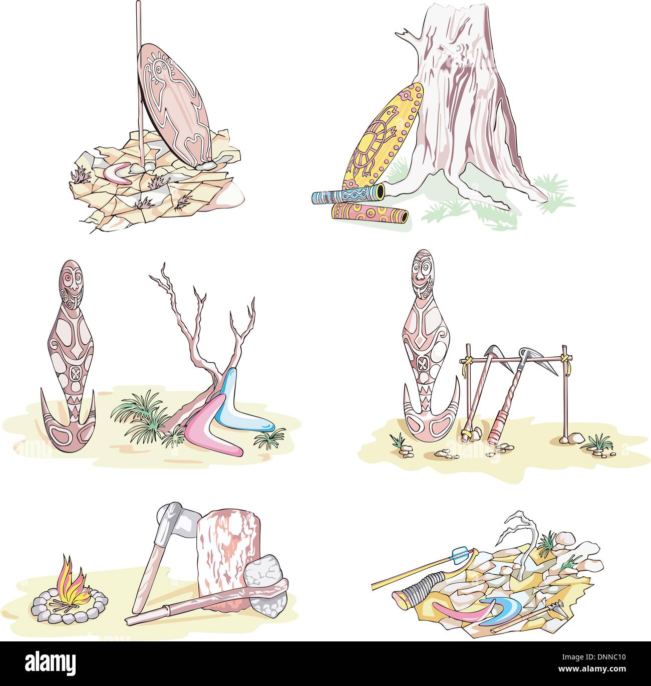 Australian indigenous symbol Cut Out Stock Images & Pictures - Alamy