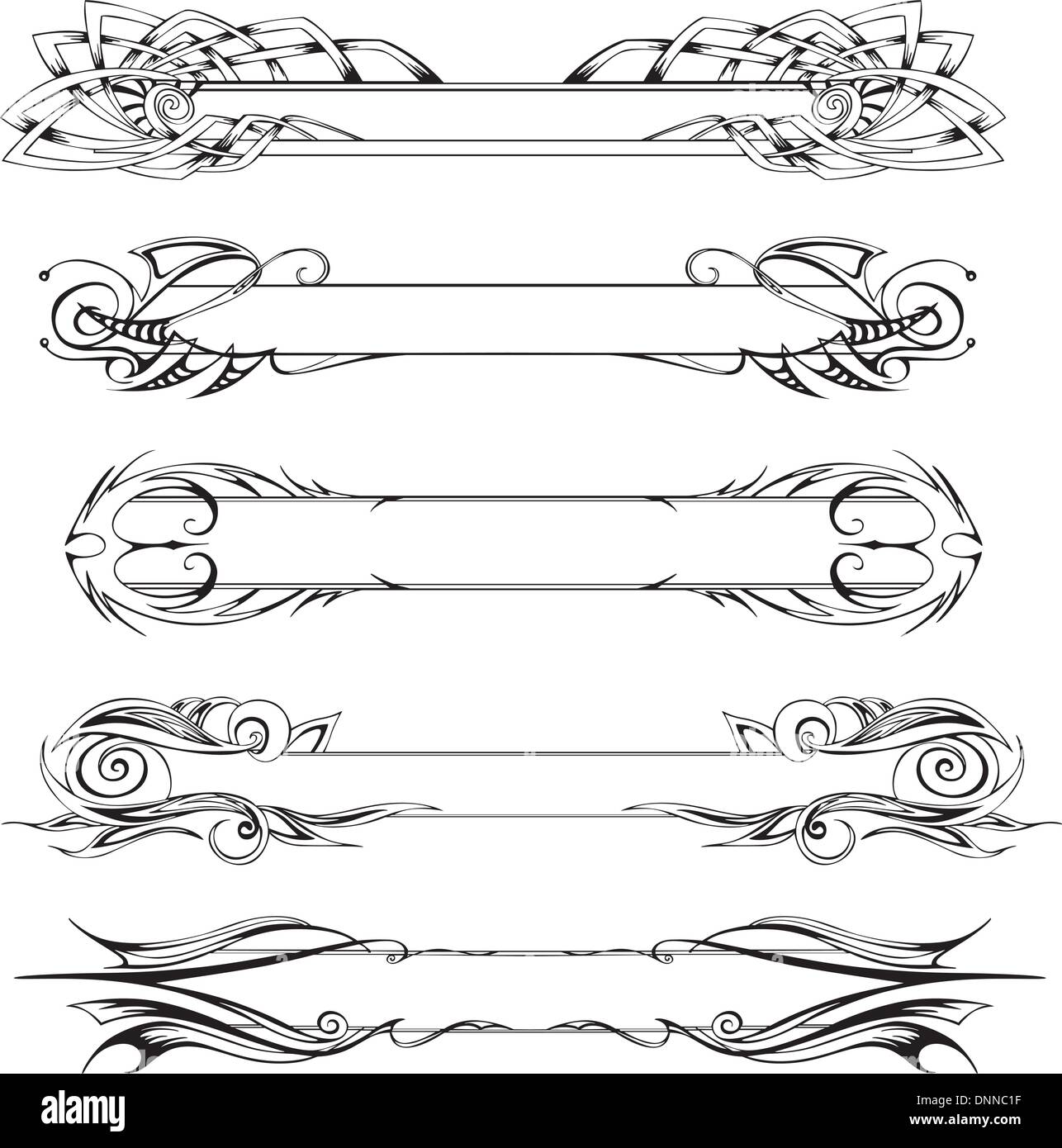 Vector set of slim decorative panels Stock Vector Image & Art - Alamy