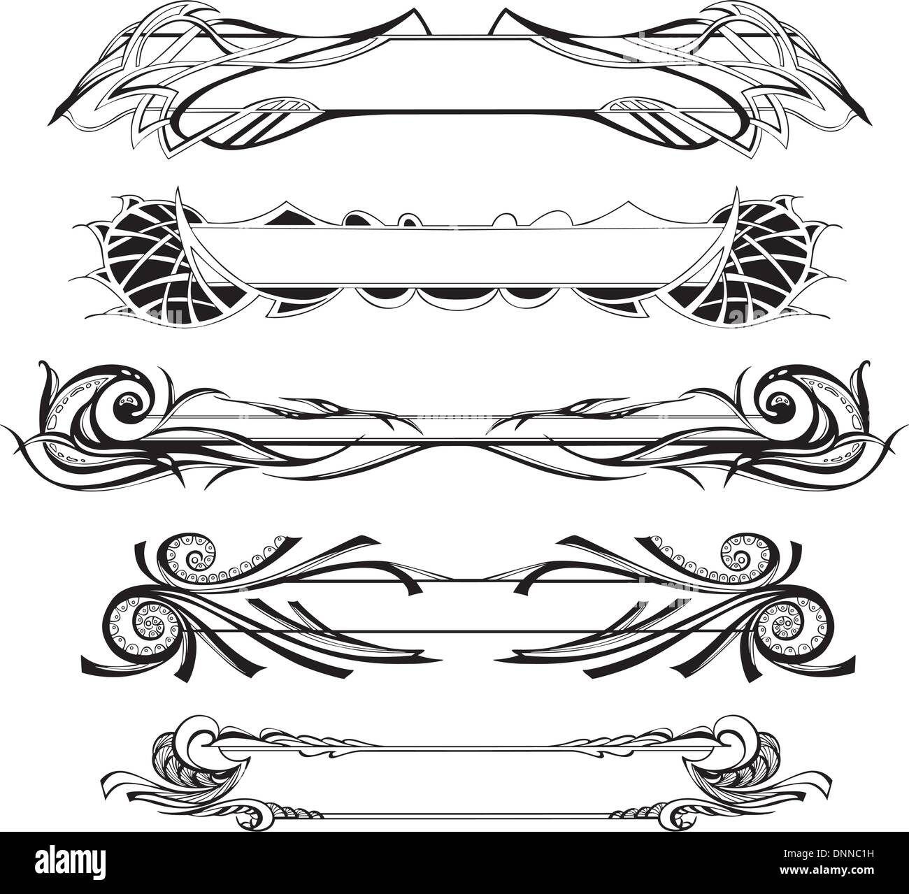Vector set of slim decorative panels Stock Vector Image & Art - Alamy