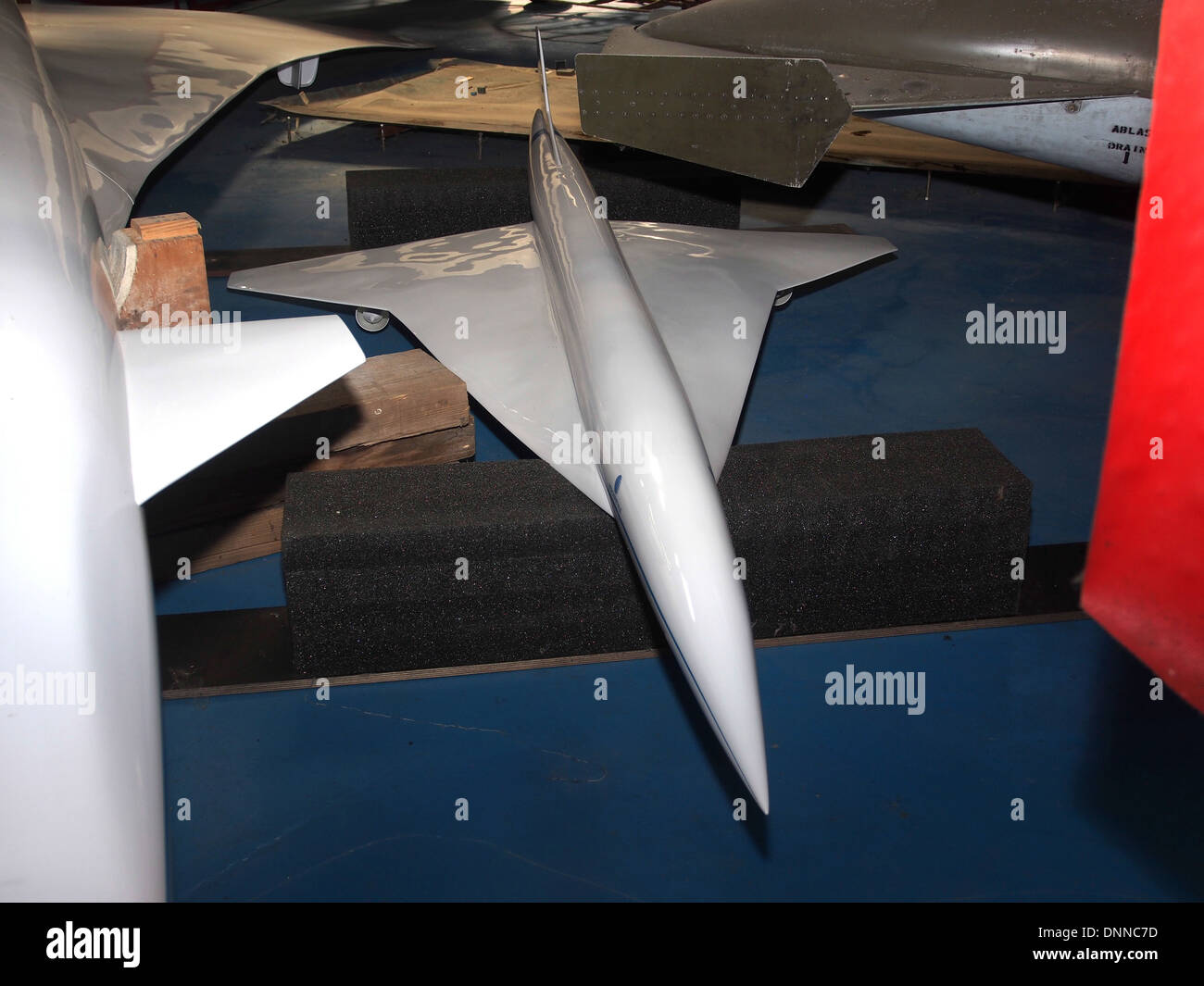 This model represents a supersonic transporter, a type of aircraft ...