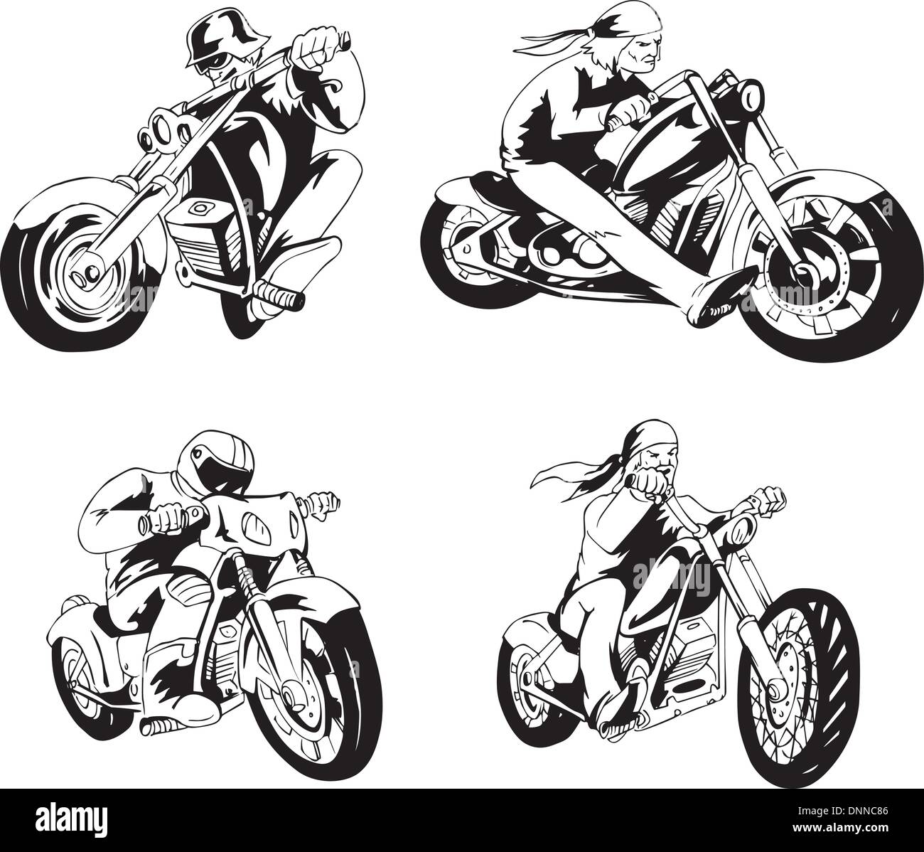 Biker rally Cut Out Stock Images & Pictures - Alamy