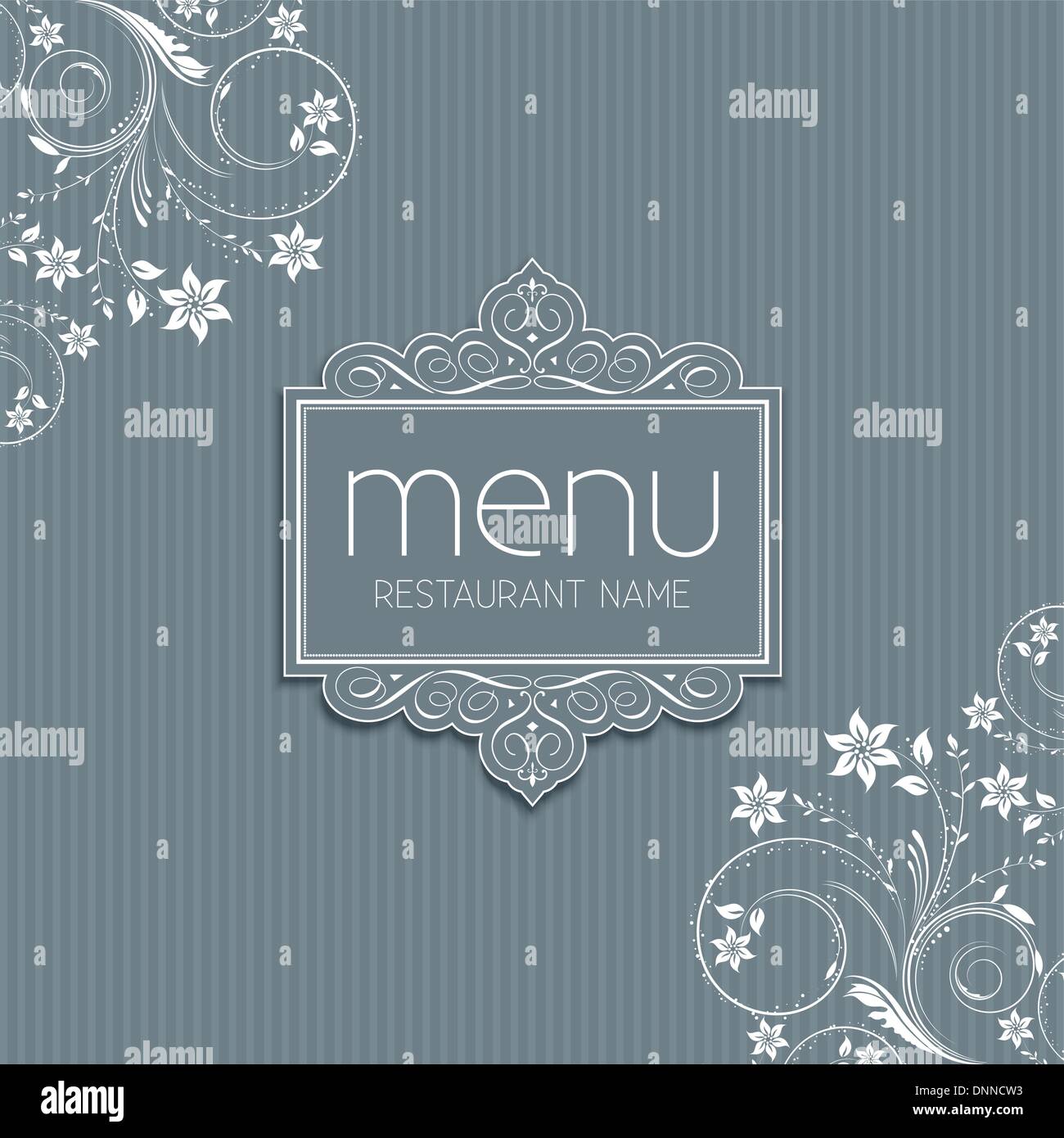 Stylish menu background with a floral design Stock Vector Image & Art ...