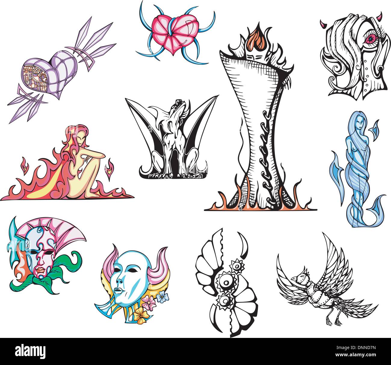 Miscellaneous Fantasy Vector Designs Stock Vector Image & Art - Alamy