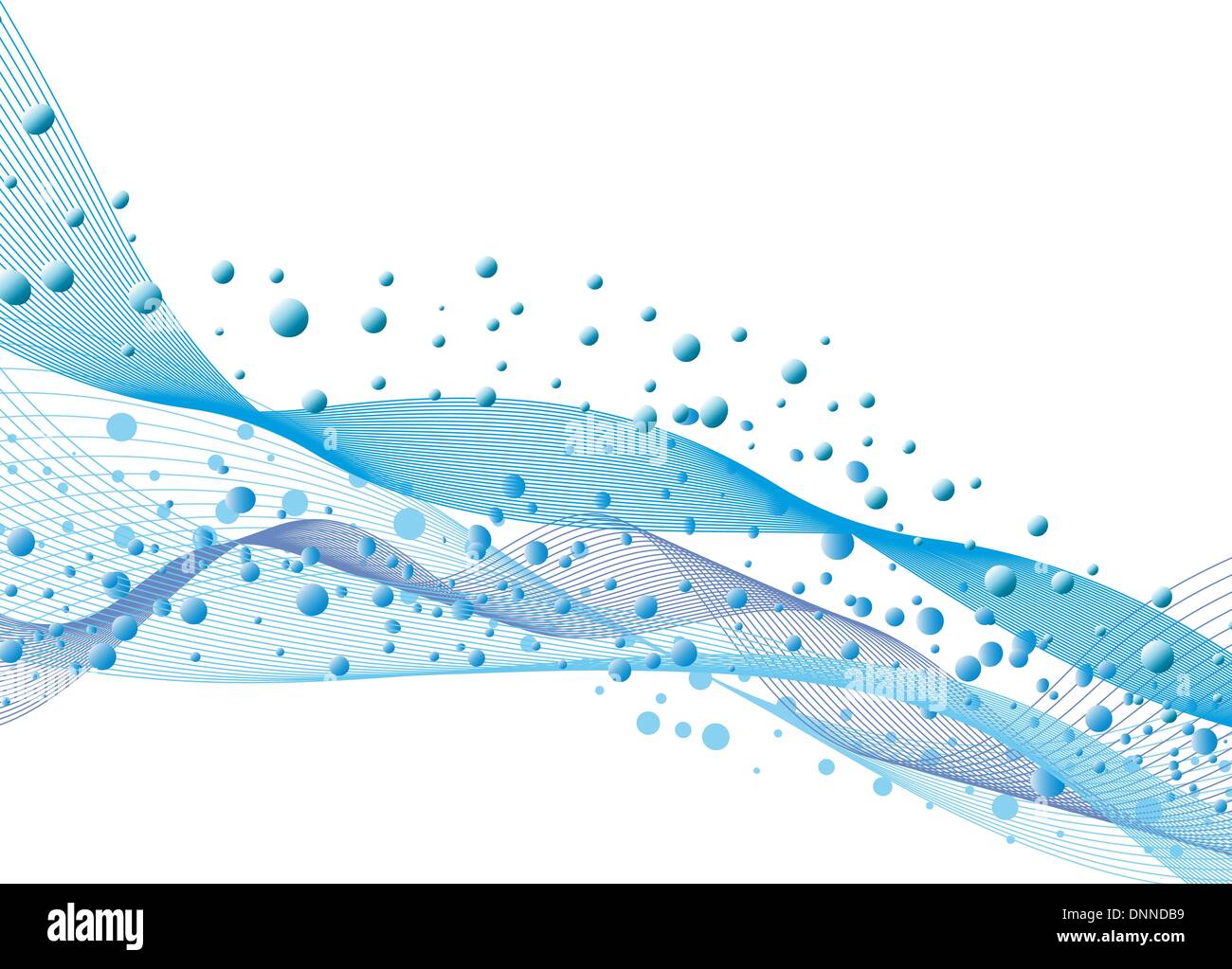 Abstract water vector background with bubbles of air Stock Vector Image ...