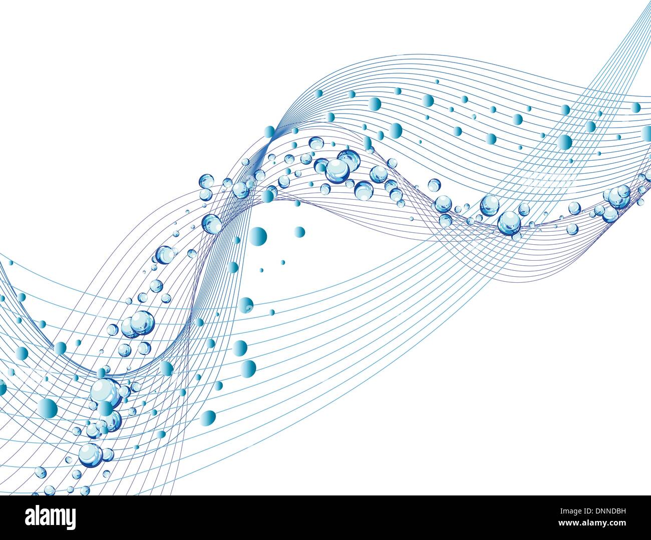 Abstract water vector background with bubbles of air Stock Vector Image ...