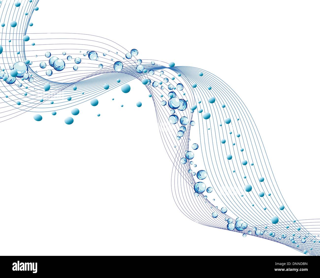 Abstract water vector background with bubbles of air Stock Vector Image ...