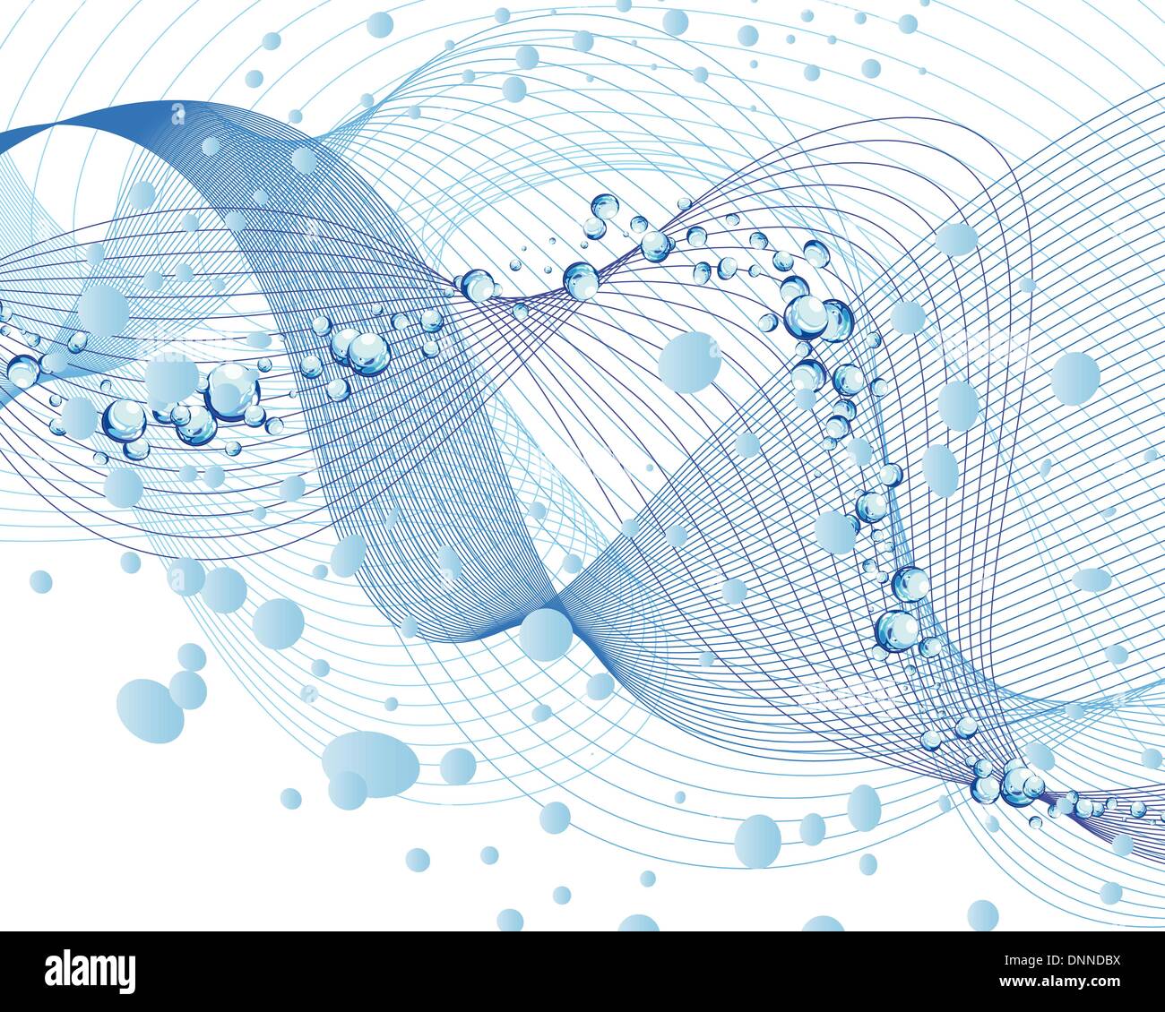 Abstract water vector background with bubbles of air Stock Vector Image ...