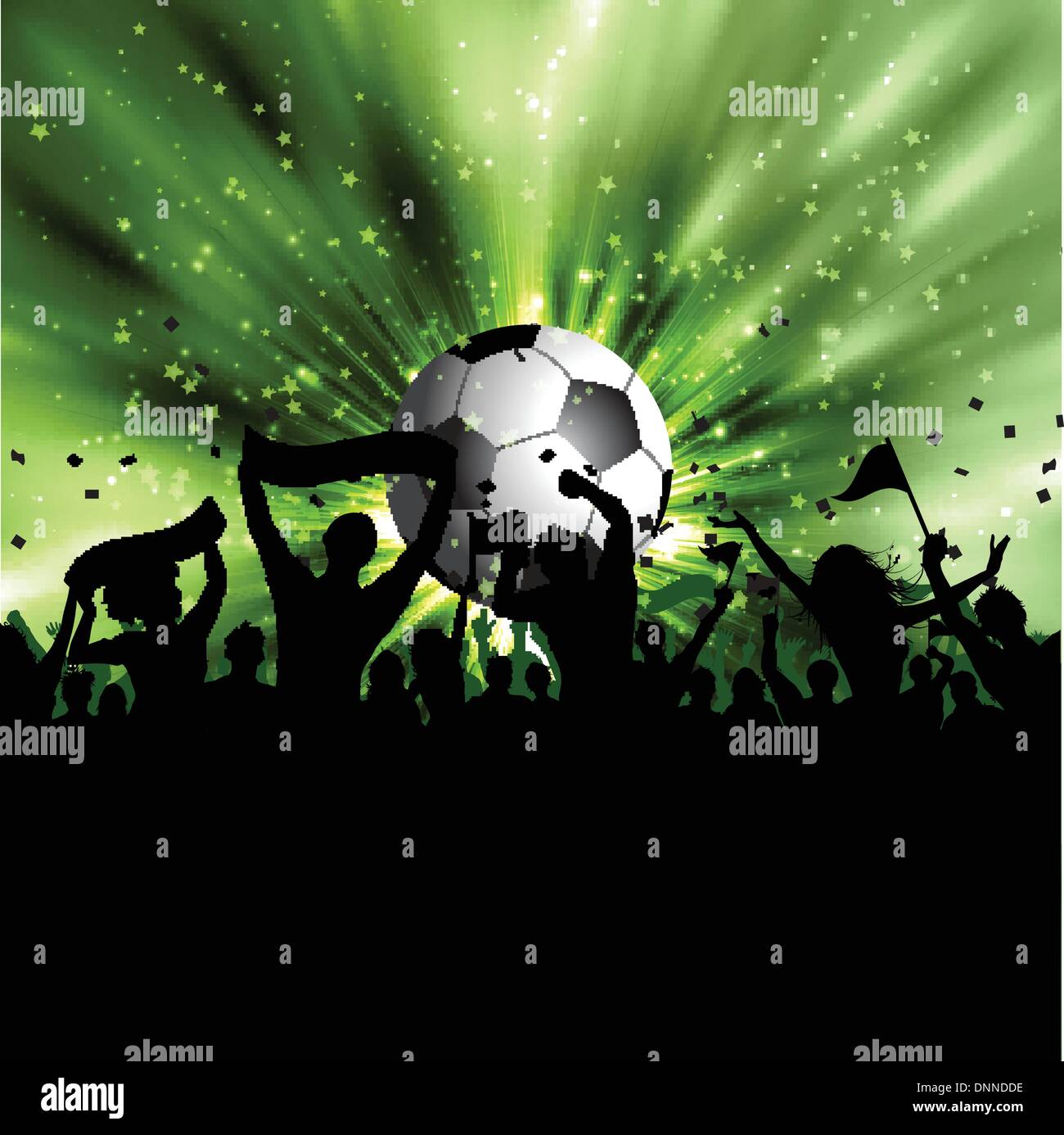 Soccer supporters Stock Vector Images - Alamy