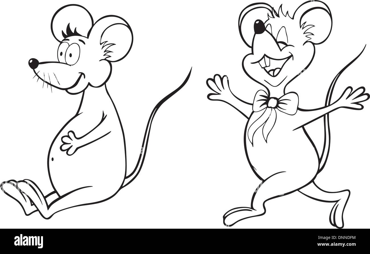 Mice. Cartoon. Vector illustration Stock Vector Image & Art - Alamy