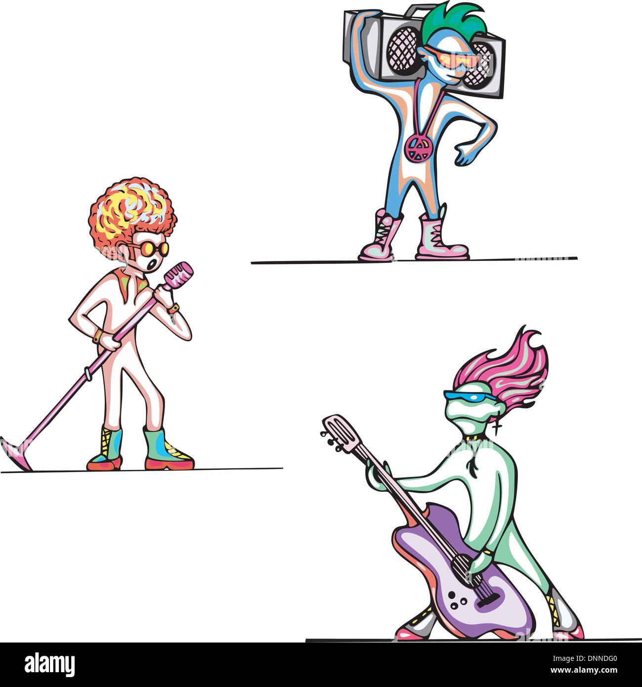Musicians. Vector set Stock Vector Image & Art - Alamy