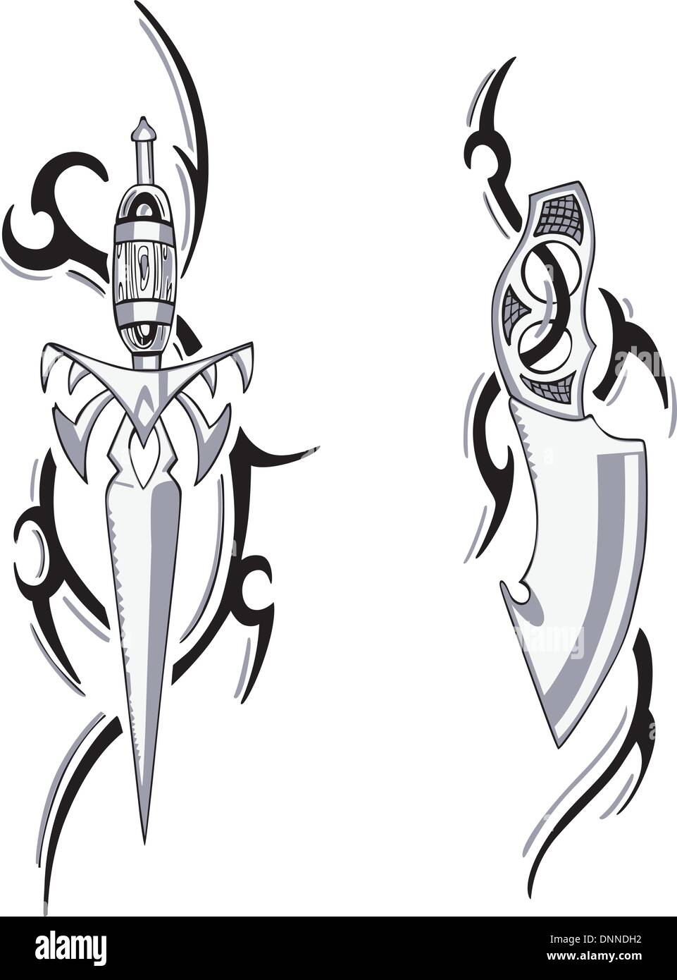 Tribal Blade Designs. Vector Set Stock Vector Image & Art - Alamy