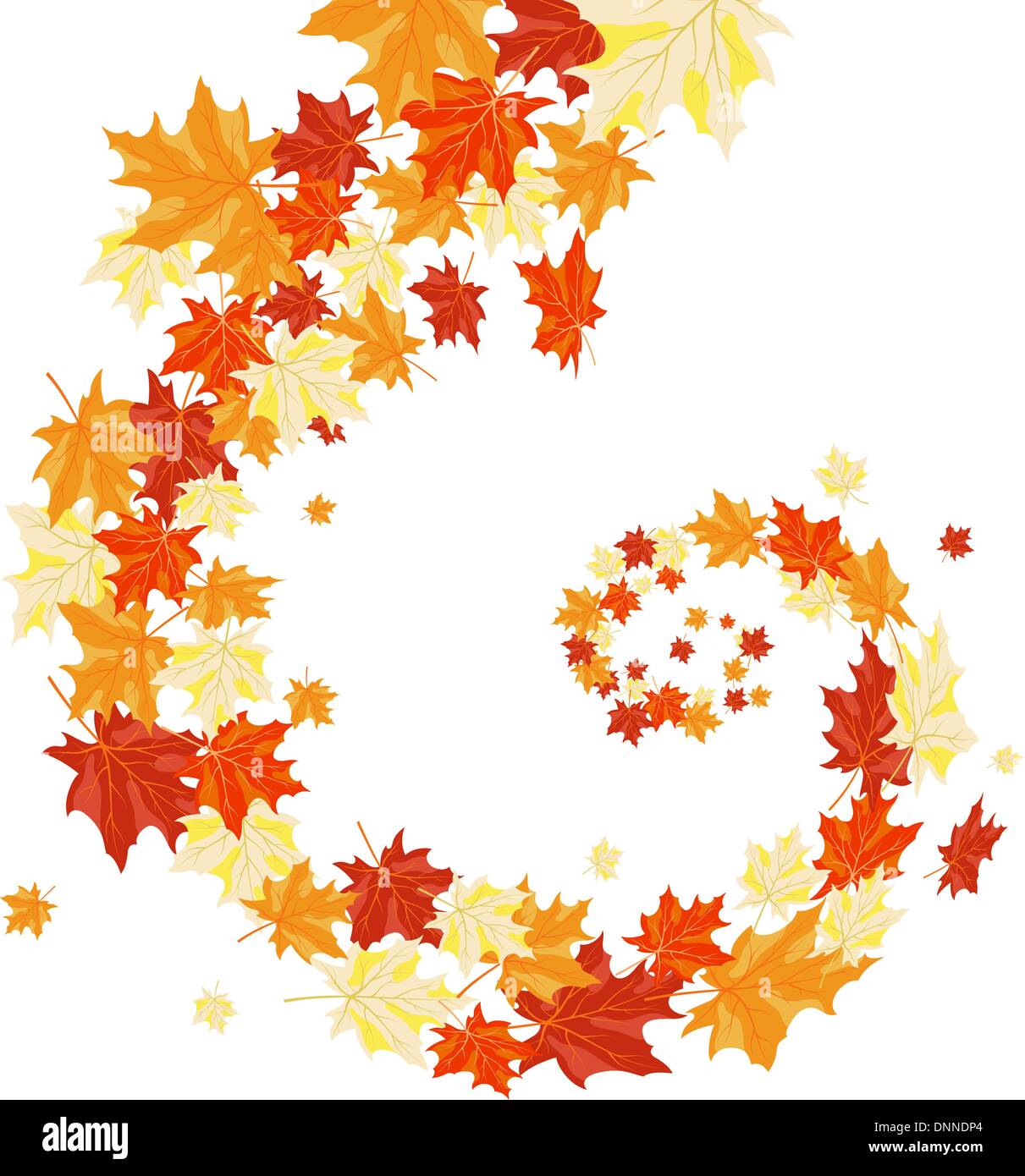 Autumn maples falling leaves background. Vector illustration Stock ...
