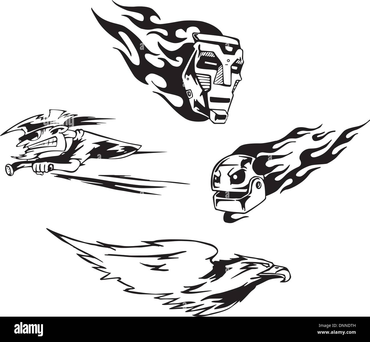 Ghost Rider Tattoo Black And White