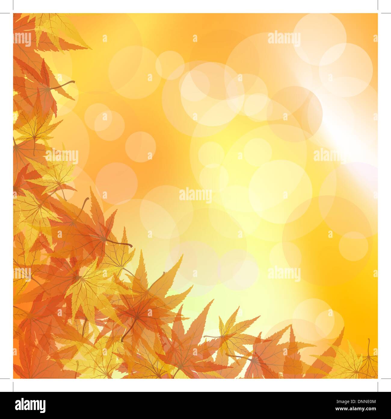 Autumn maples falling leaves background. Vector illustration Stock ...