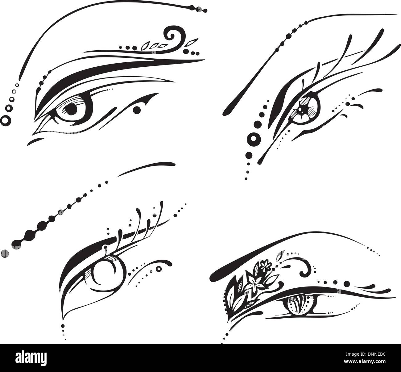 Stylized eyes hi-res stock photography and images - Alamy