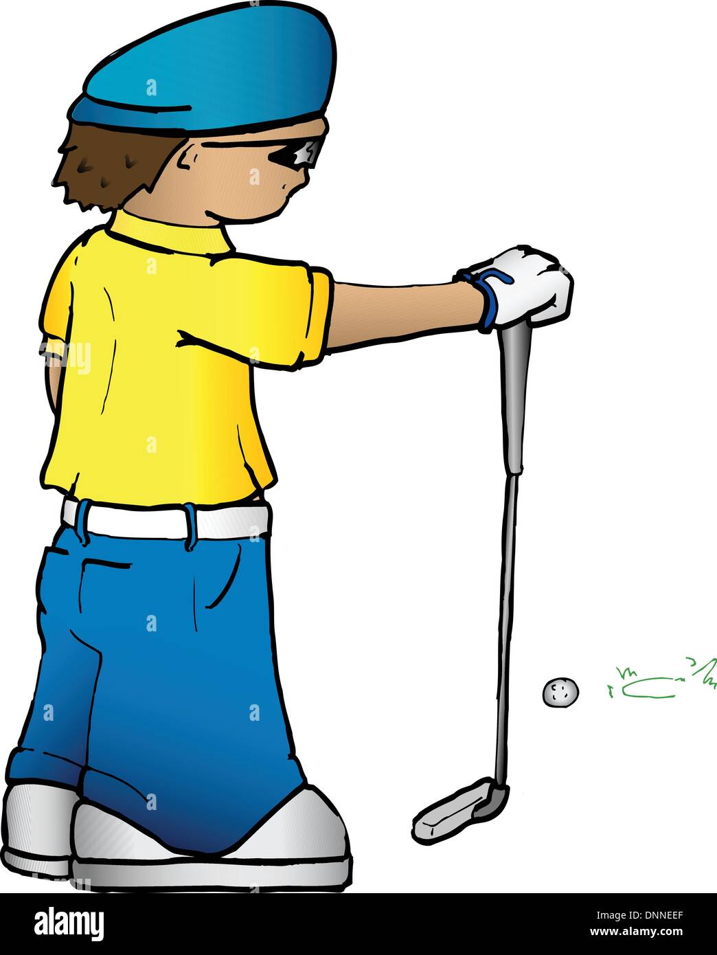 Cartoon of a golfer Stock Vector Image & Art - Alamy