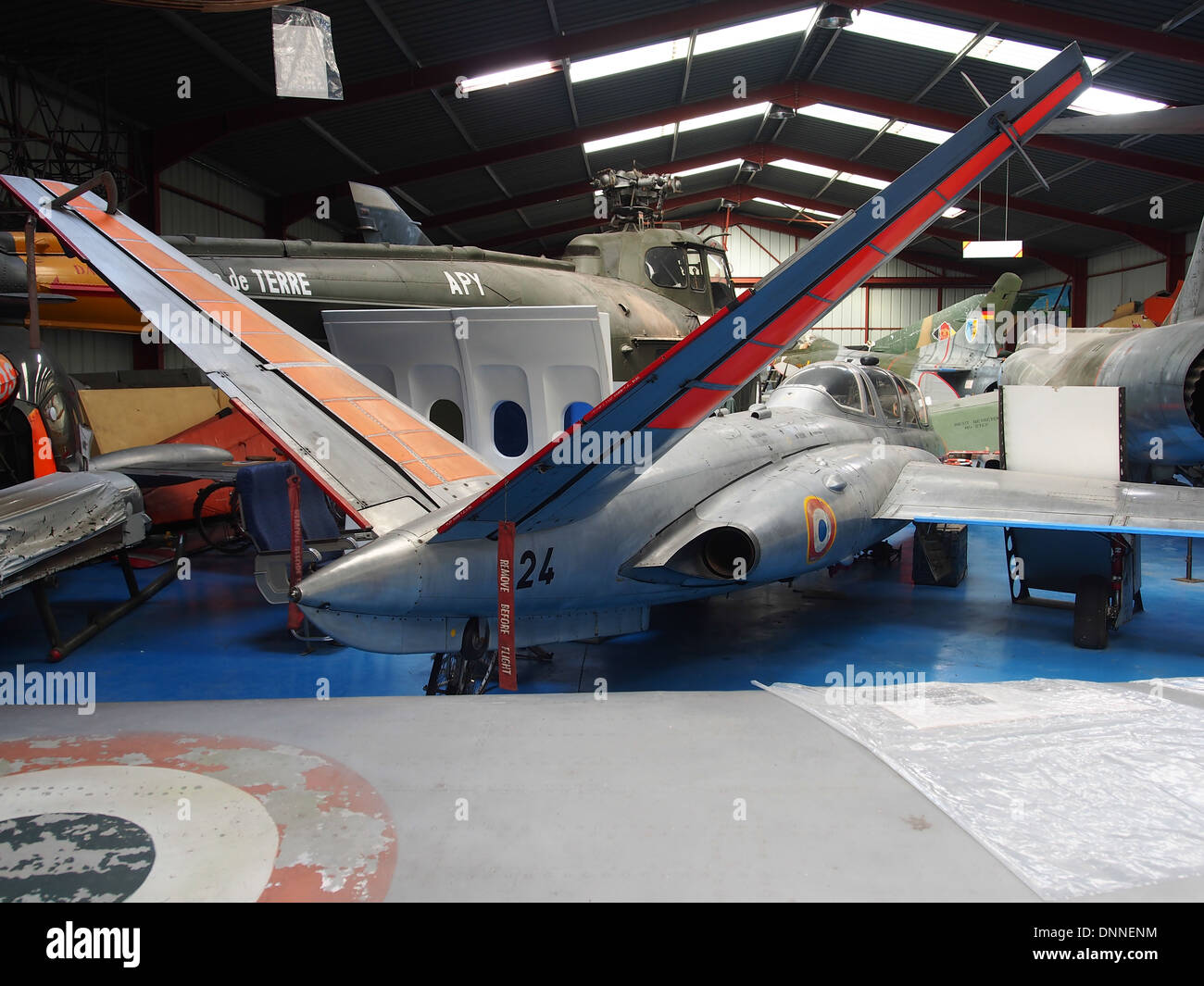 The Fouga CM170 Magister, a French-built jet trainer aircraft, is ...