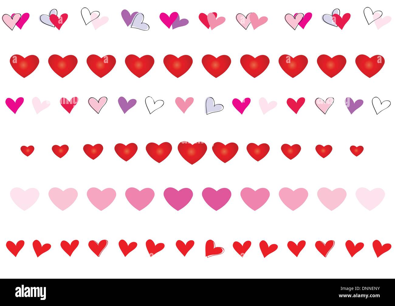 Cute valentines day paper Stock Vector Images - Alamy