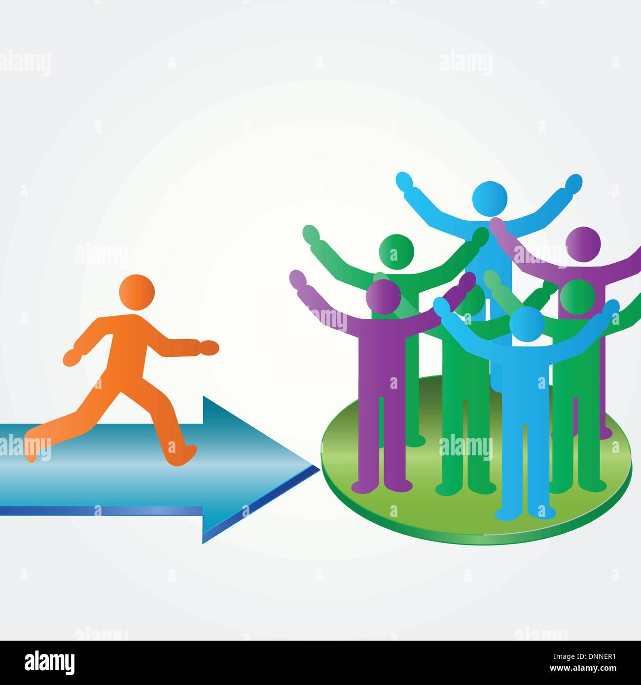 Person join happy people members company group Stock Vector Image & Art ...