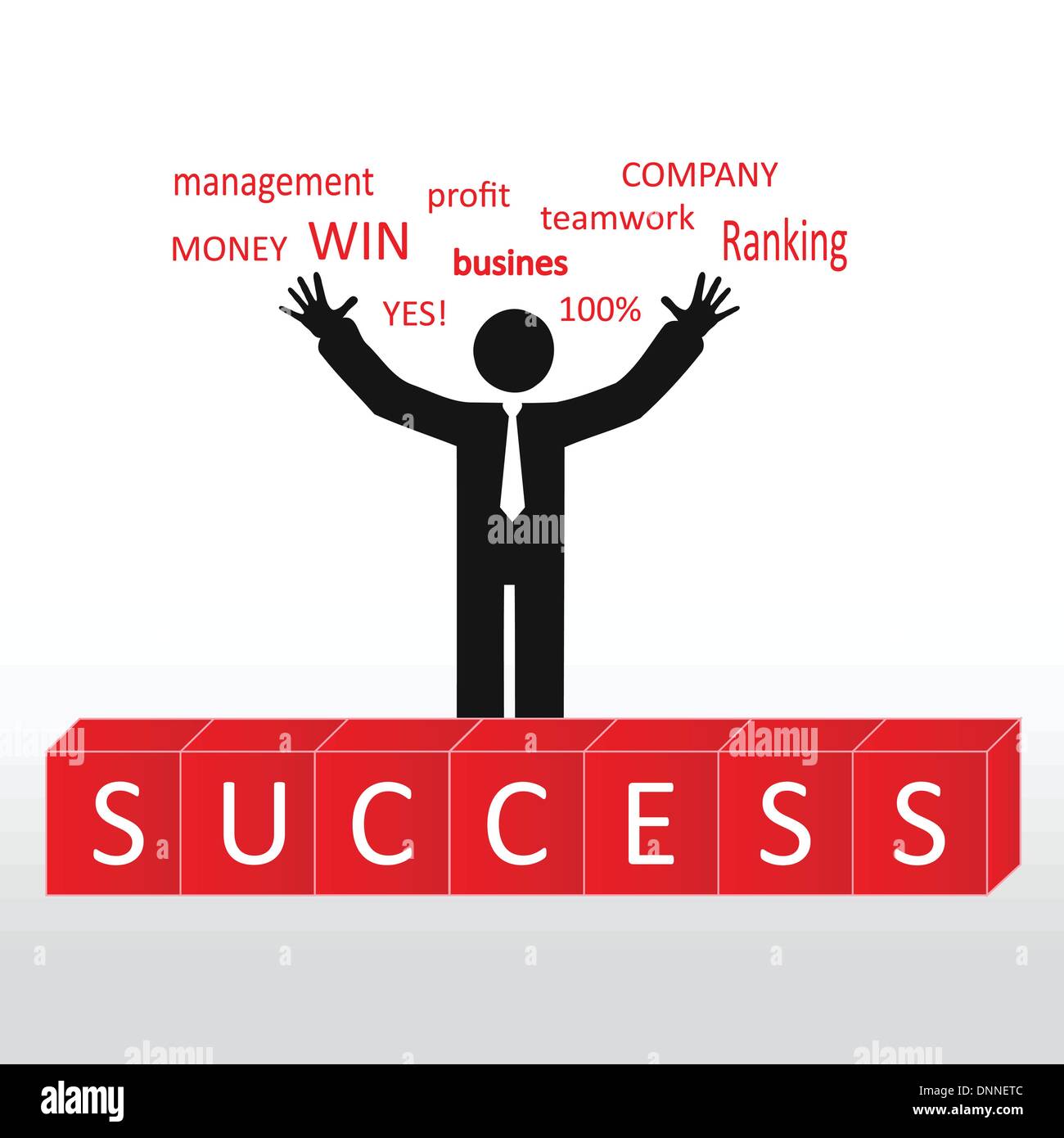 figure showing word success- concept abstract background Stock Vector ...