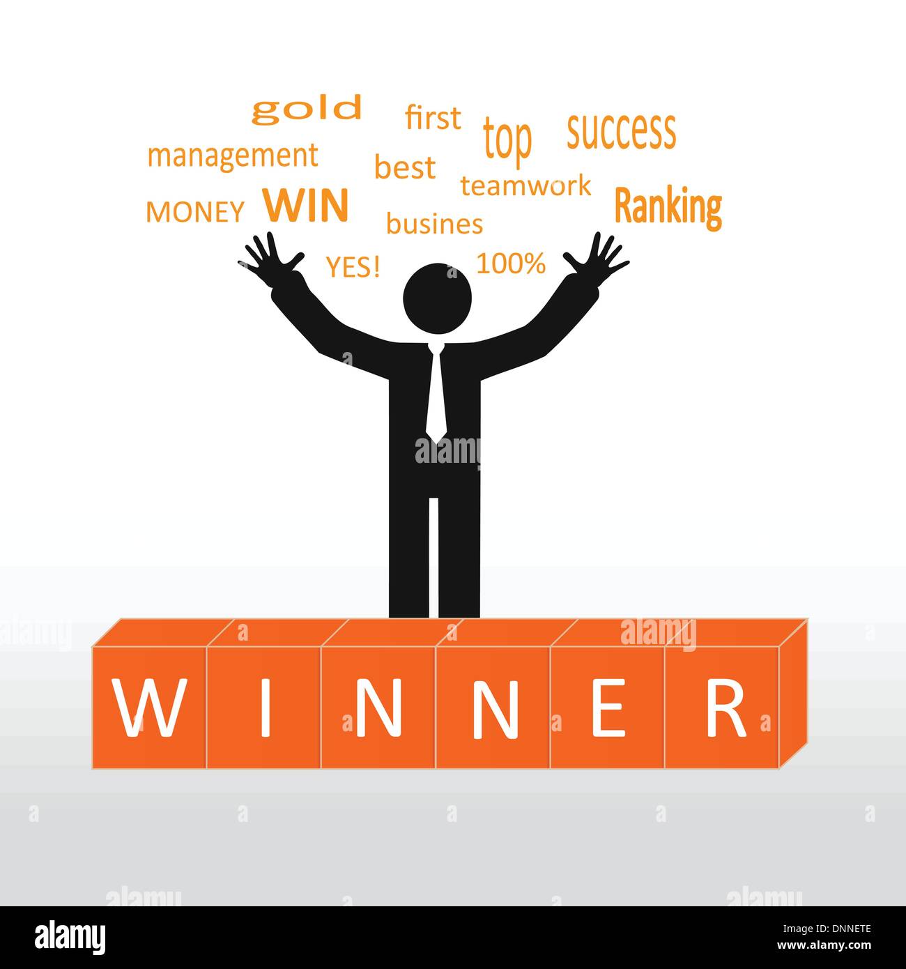 figure showing word winner- concept abstract background Stock Vector ...