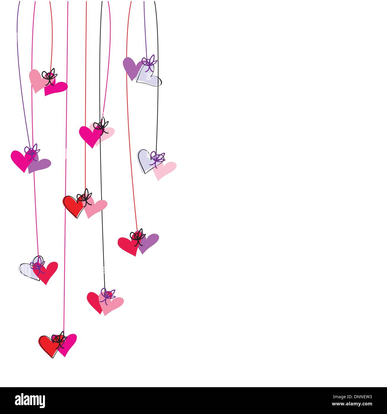 Paper card hang on Stock Vector Images - Alamy