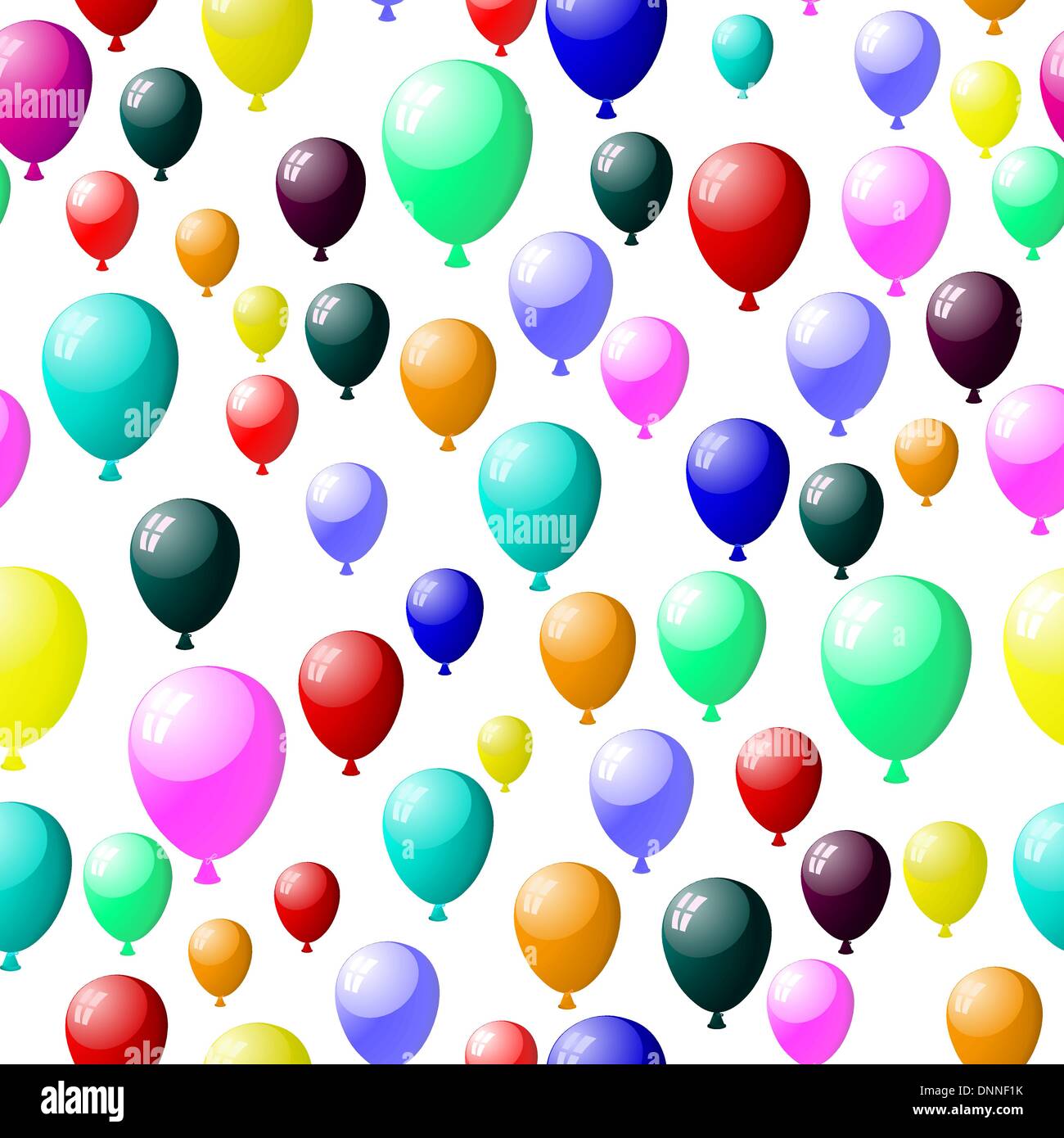Beautiful seamless balloons pattern. Vector illustration. For easy ...