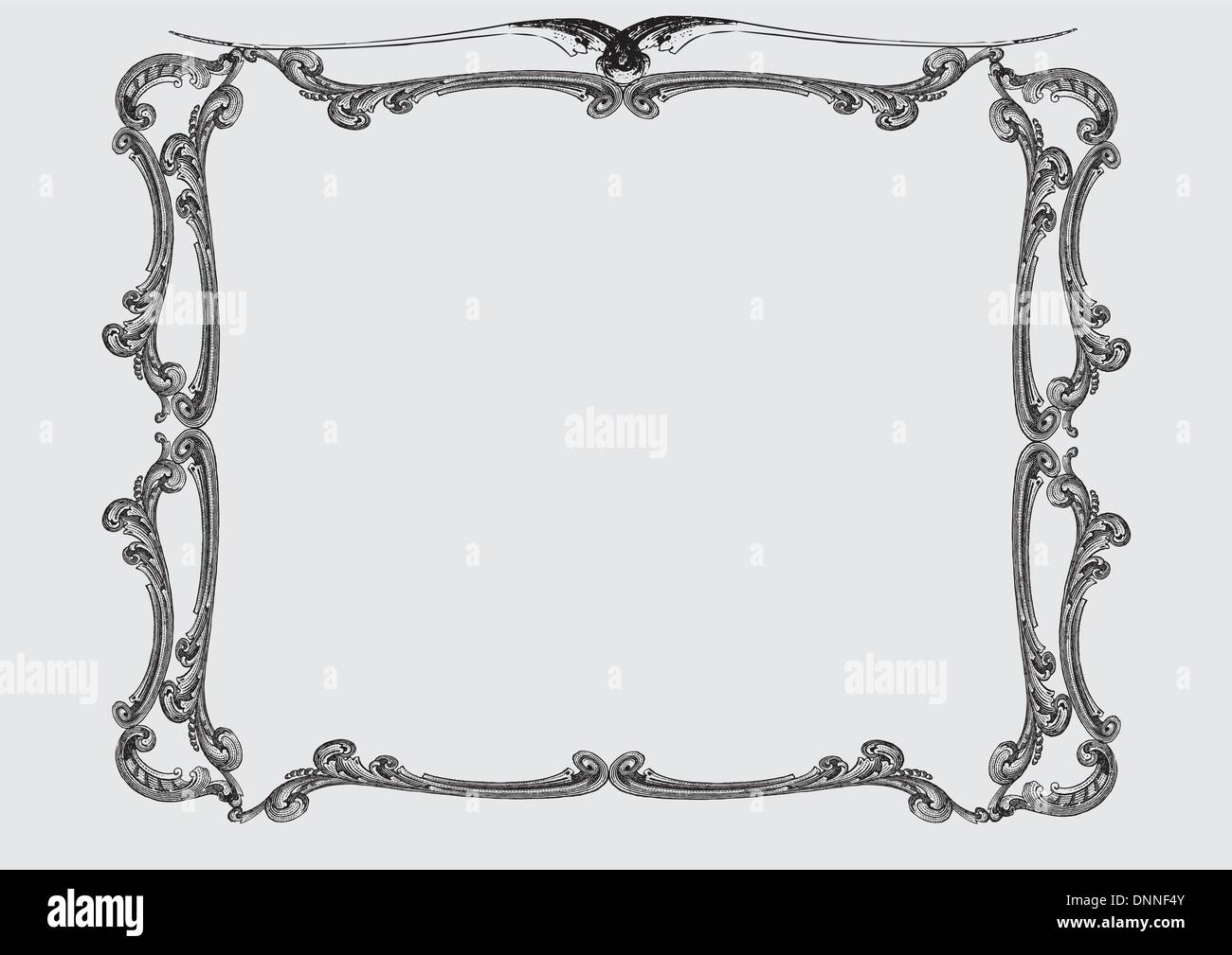 Old frame in vintage style Stock Vector Image & Art - Alamy