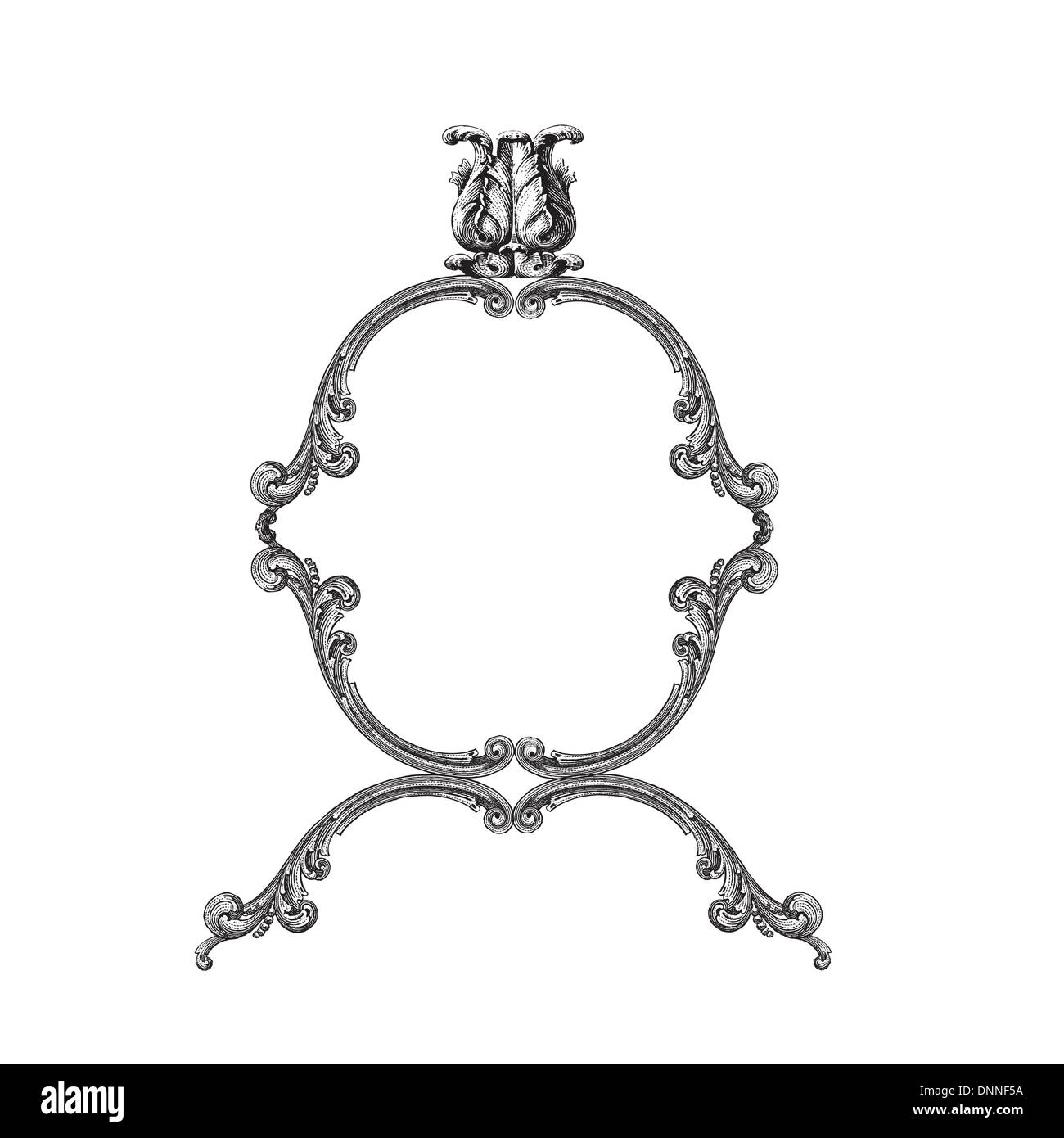 Old frame in vintage style Stock Vector Image & Art - Alamy