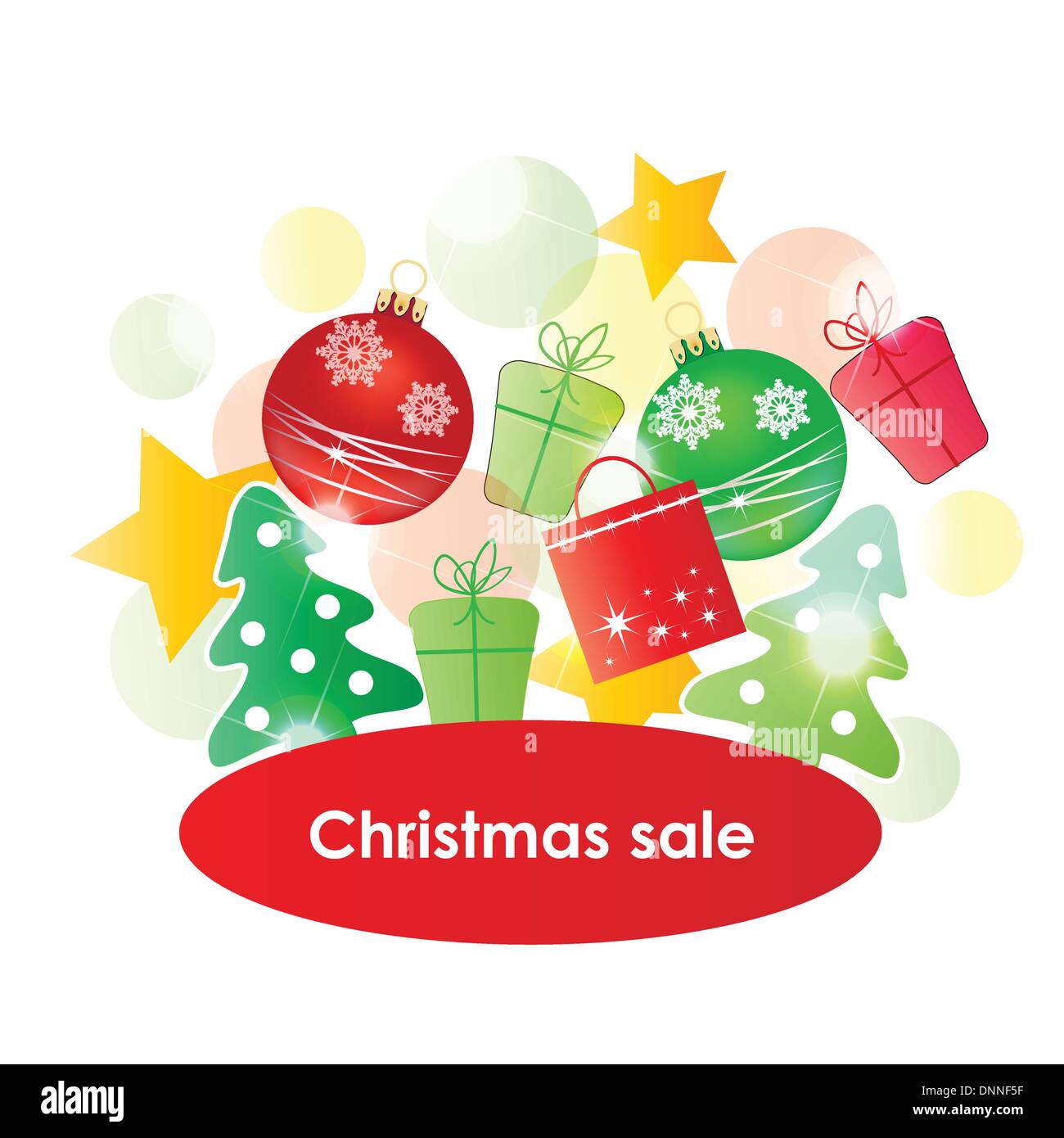 Green christmas ball stars on Stock Vector Images - Alamy