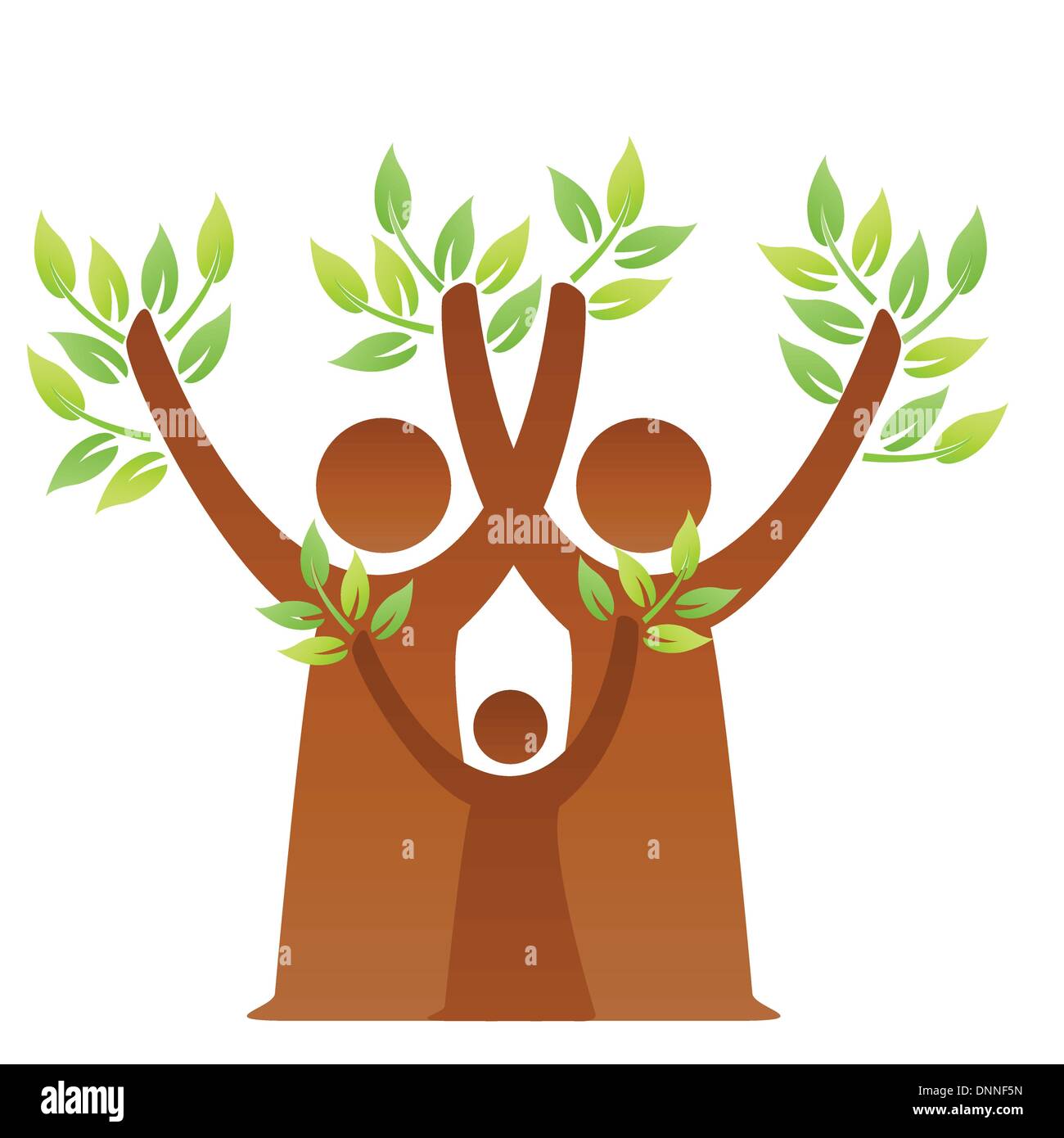 A pictographic image of a green family Stock Vector Image & Art - Alamy