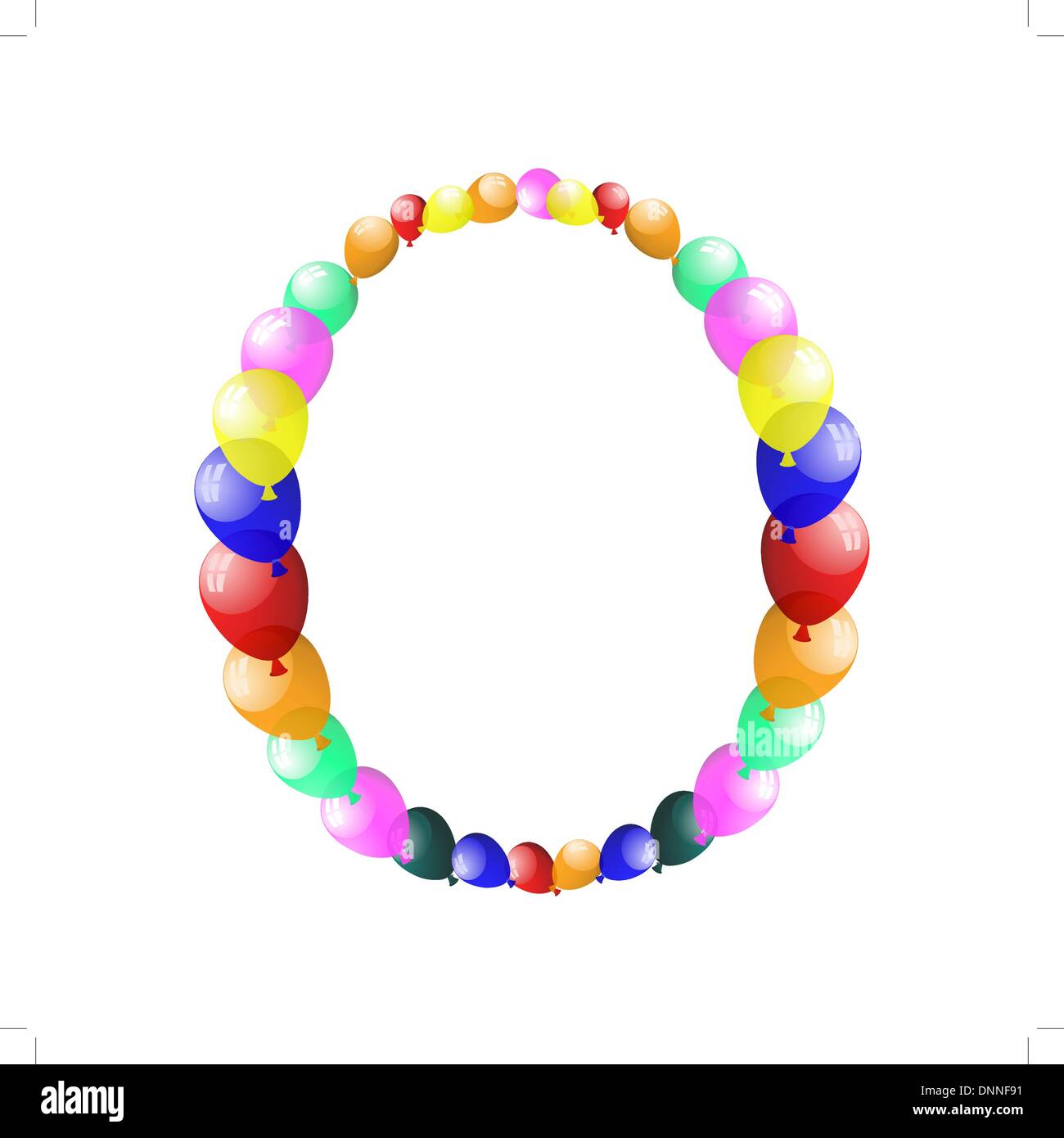 Color balloon alphabets letter. EPS 10 vector illustration with ...