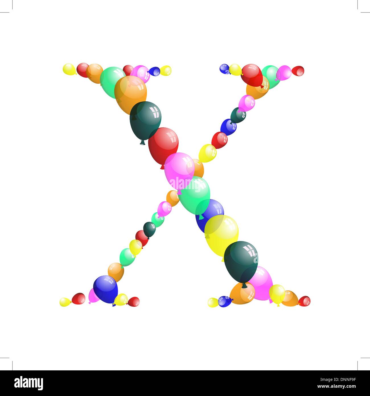 Color balloon alphabets letter. EPS 10 vector illustration with ...