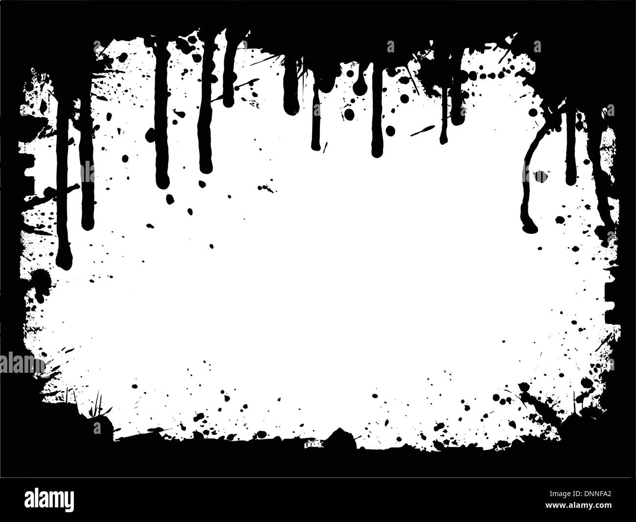 Grunge border with drips Stock Vector Image & Art - Alamy