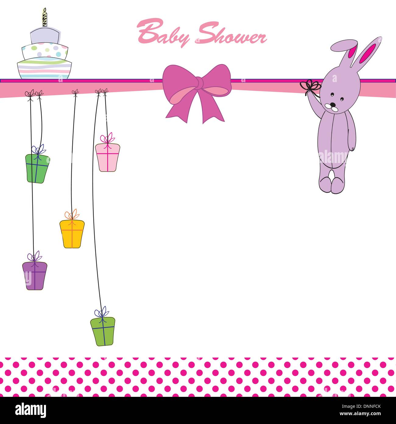 Cute baby background on birthday or shower Stock Vector Image & Art - Alamy