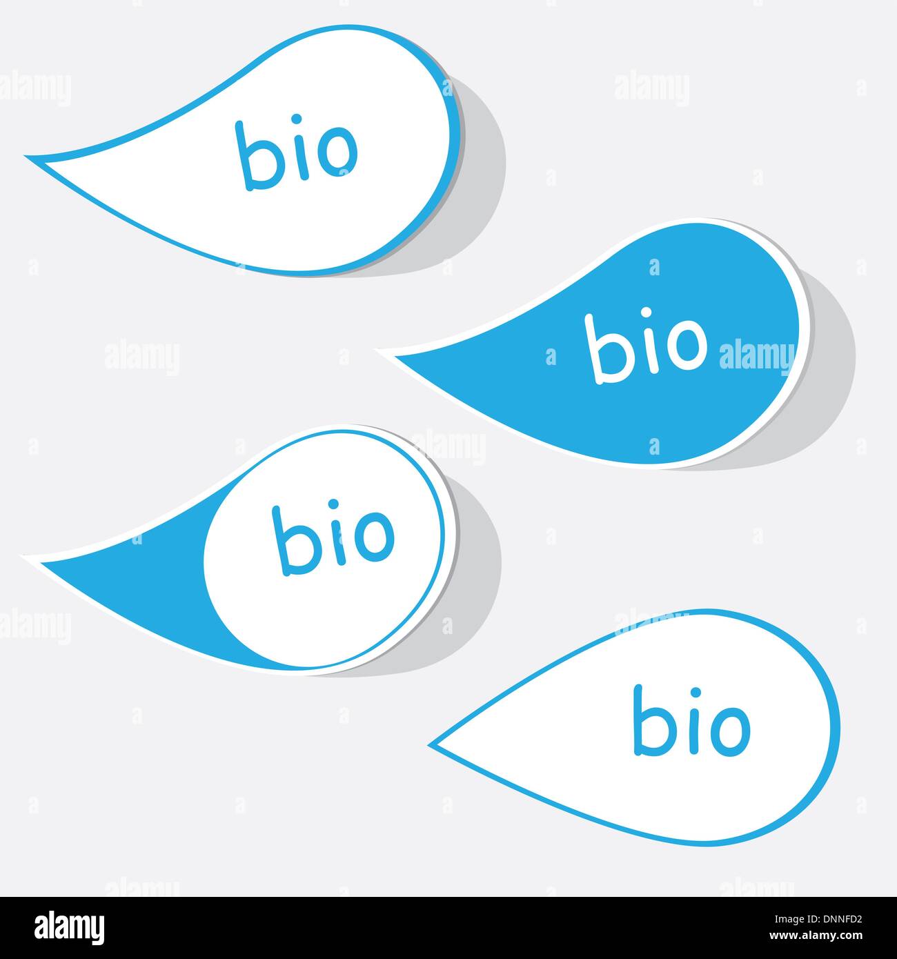 Set of labels with word bio Stock Vector Image & Art - Alamy
