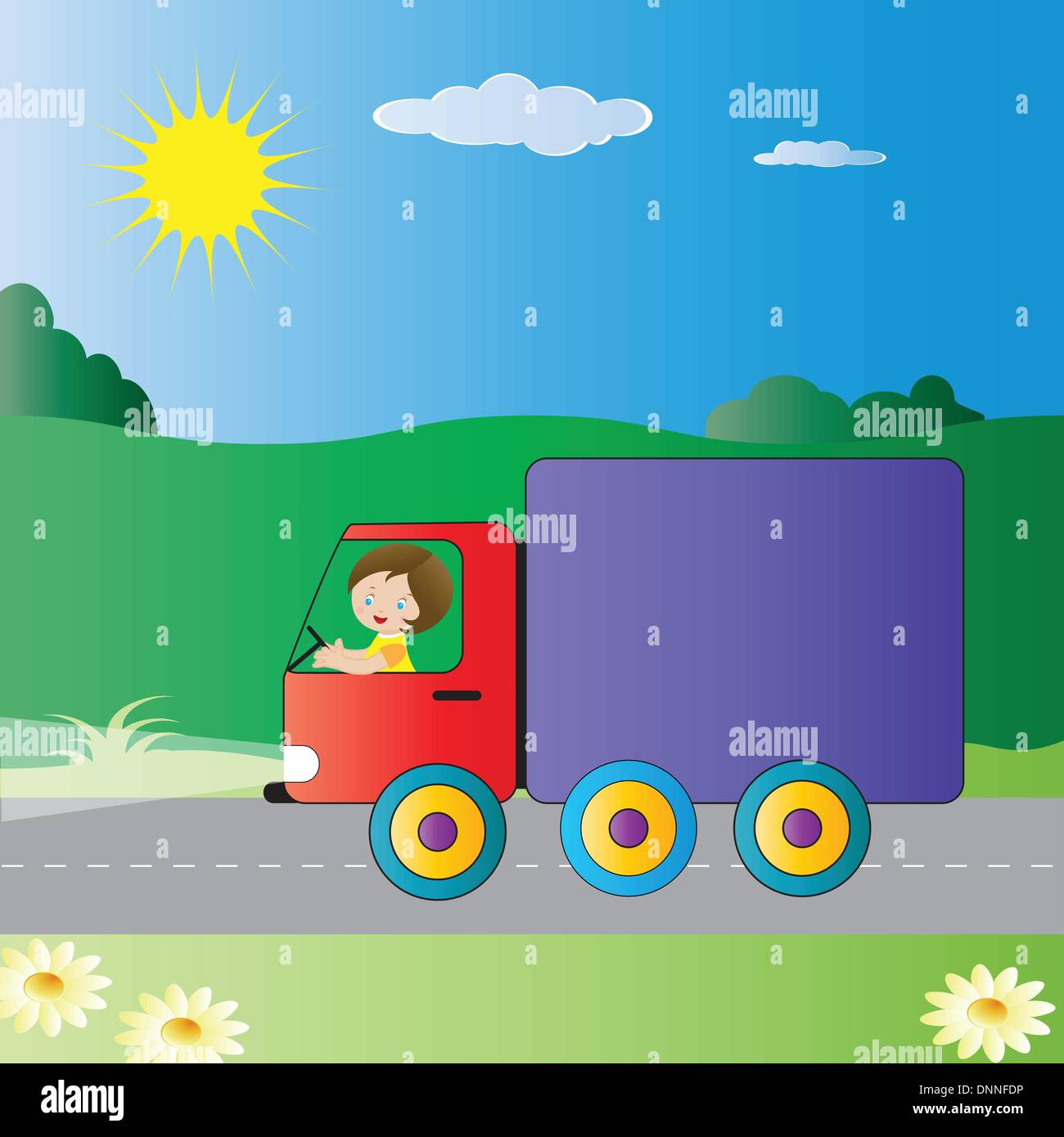 Smiling child boy big Stock Vector Images - Alamy