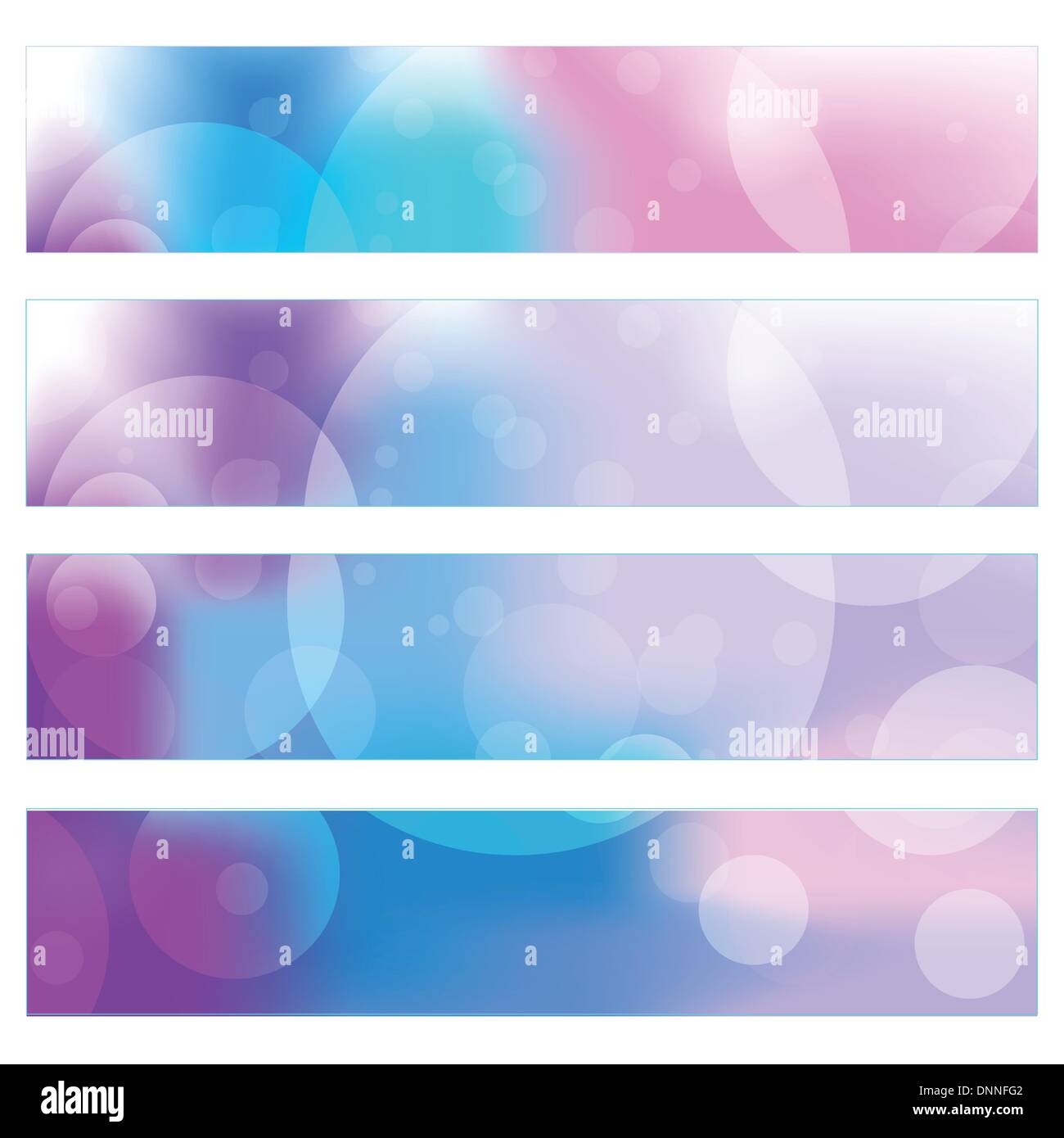 Blue and violet modern banners with circles Stock Vector Image & Art ...