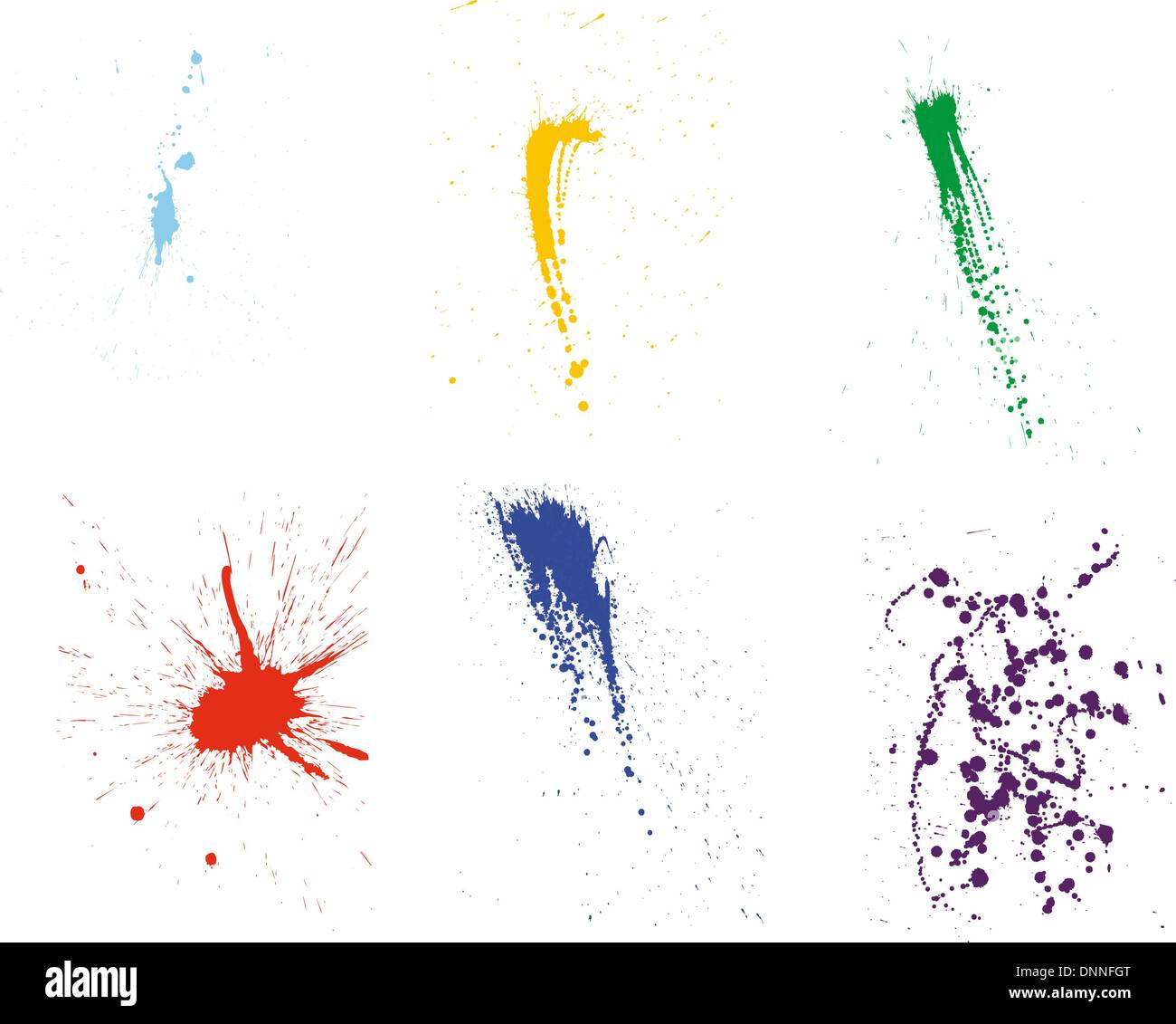 Color grunge vector pattern set for design use Stock Vector Image & Art ...