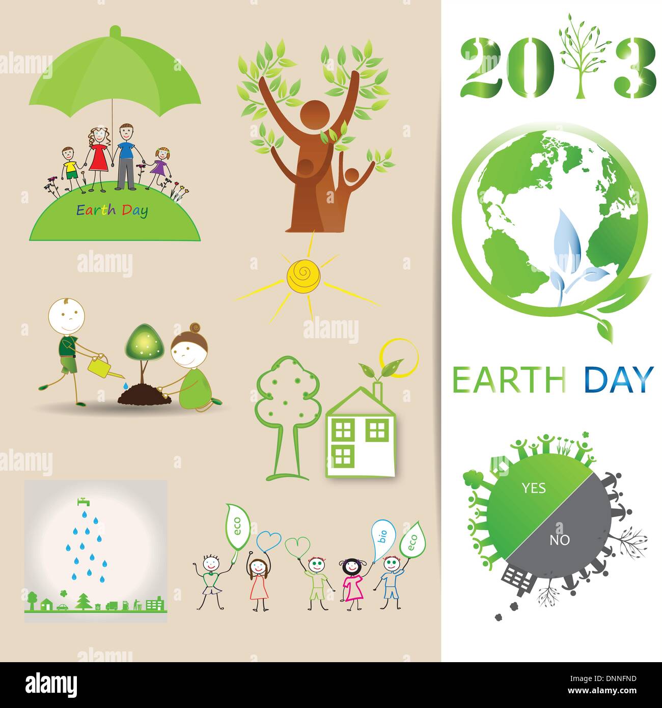 Ecology elements you can use on Earth Day Stock Vector Image & Art - Alamy