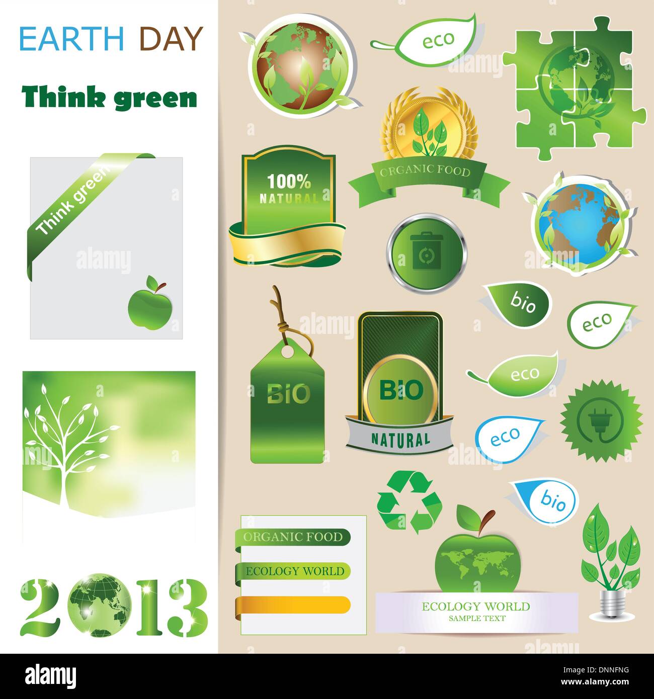 Ecology elements you can use on Earth Day Stock Vector Image & Art - Alamy