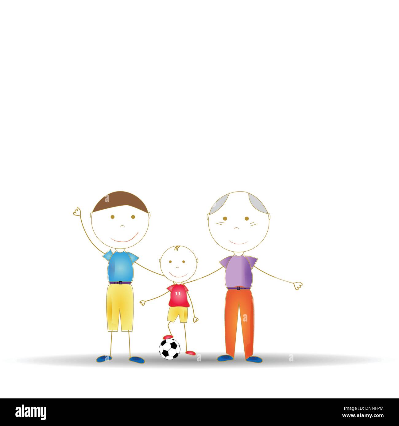 Father grandfather nice Cut Out Stock Images & Pictures - Alamy