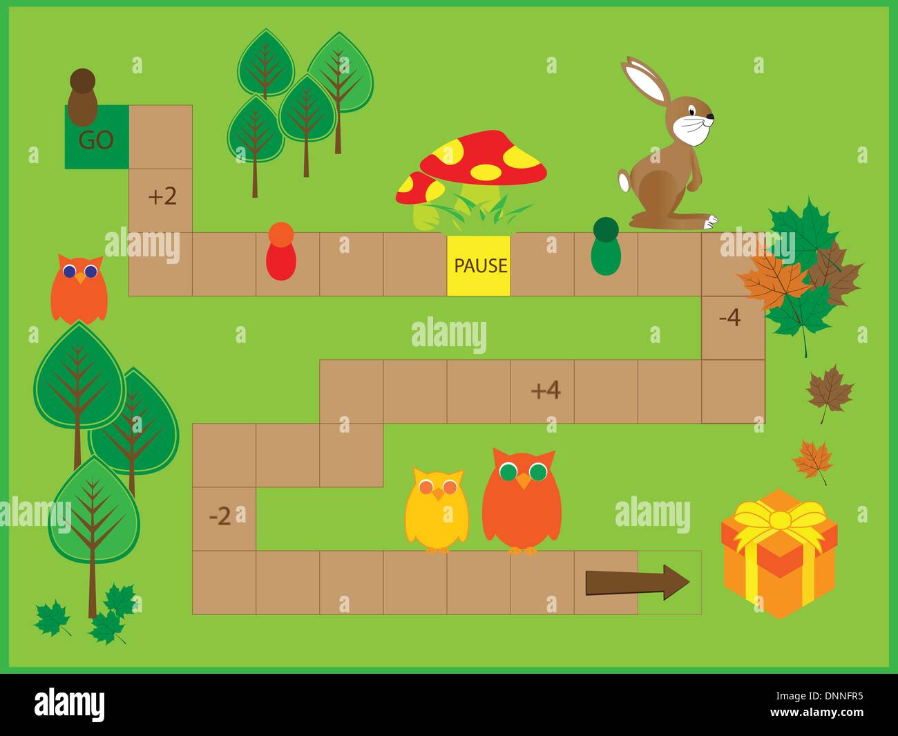 Nice and color board game for kids Stock Vector Image & Art - Alamy