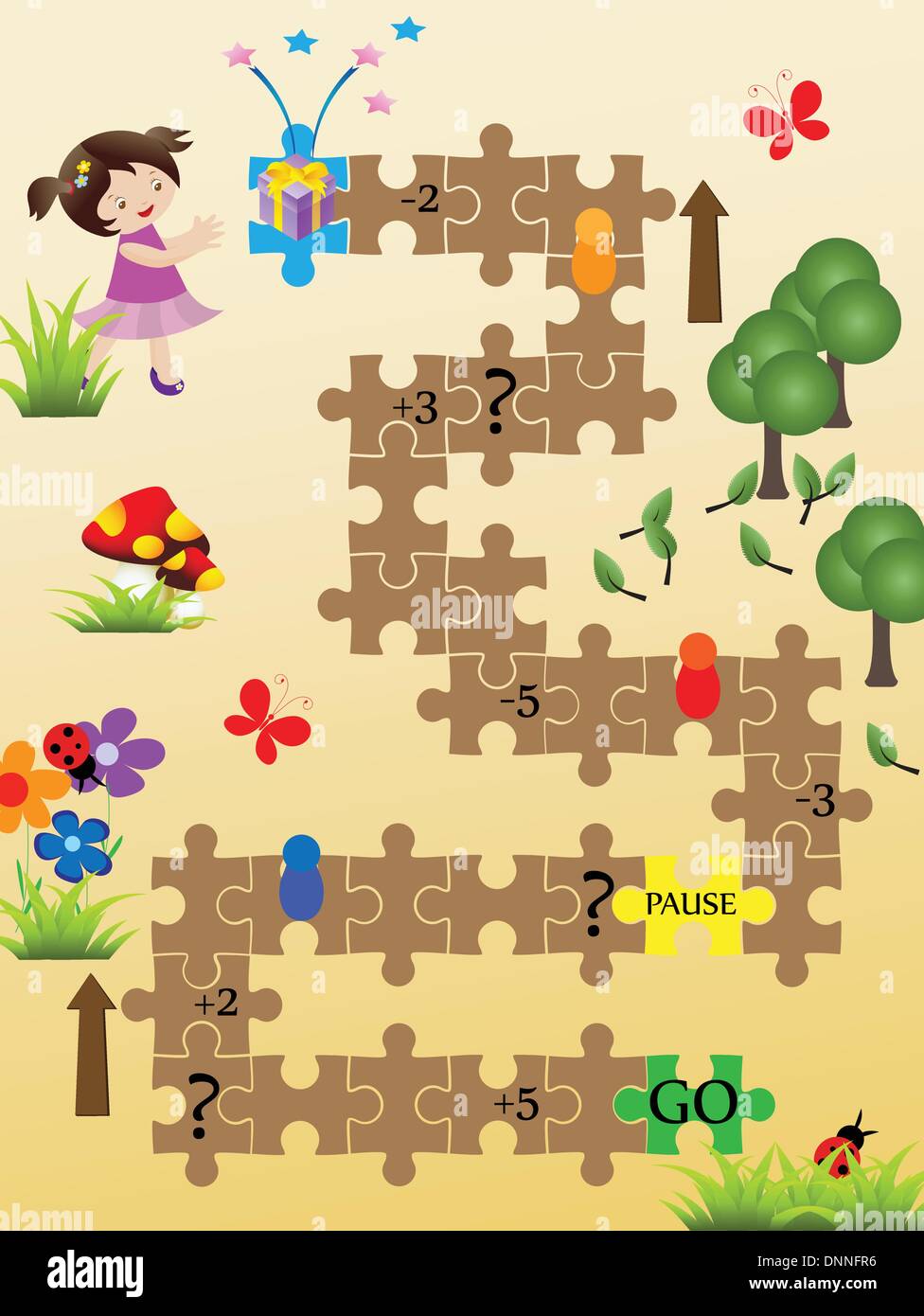 Nice board game for kids Stock Vector Image & Art - Alamy