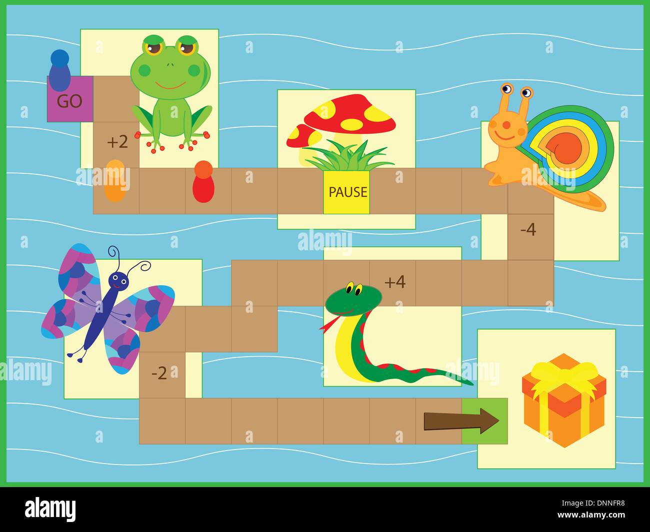 Nice board game for kids Stock Vector Image & Art - Alamy