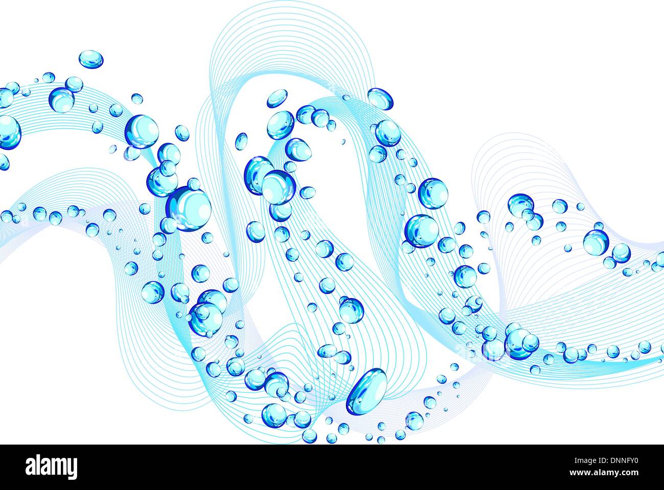 Abstract water vector background with bubbles of air Stock Vector Image ...