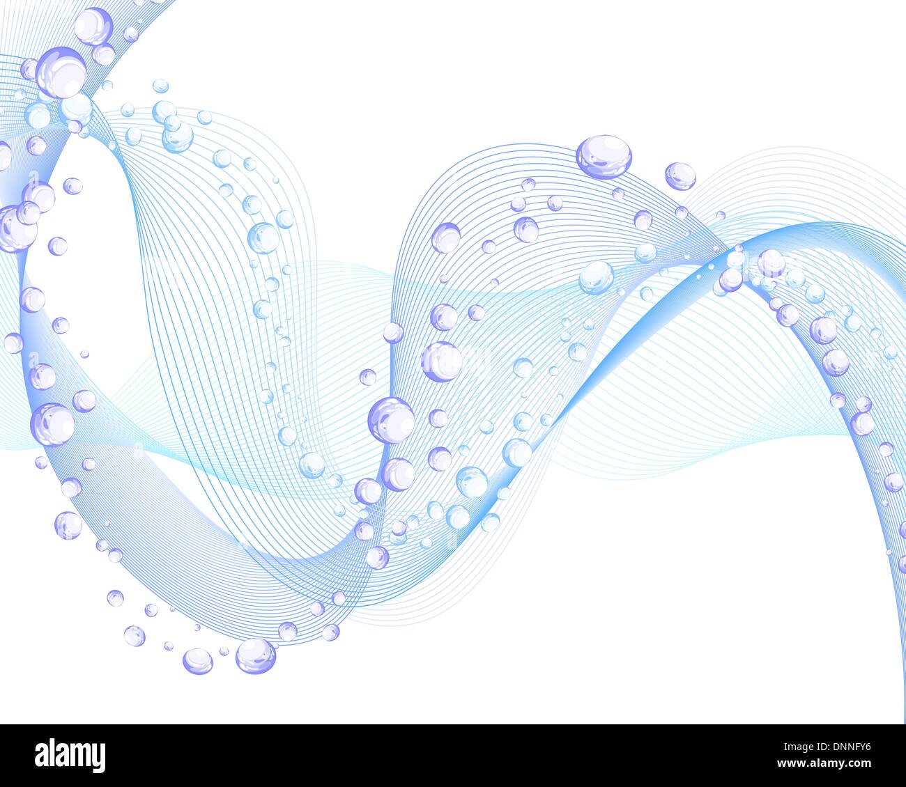 Abstract water vector background with bubbles of air Stock Vector Image & Art - Alamy